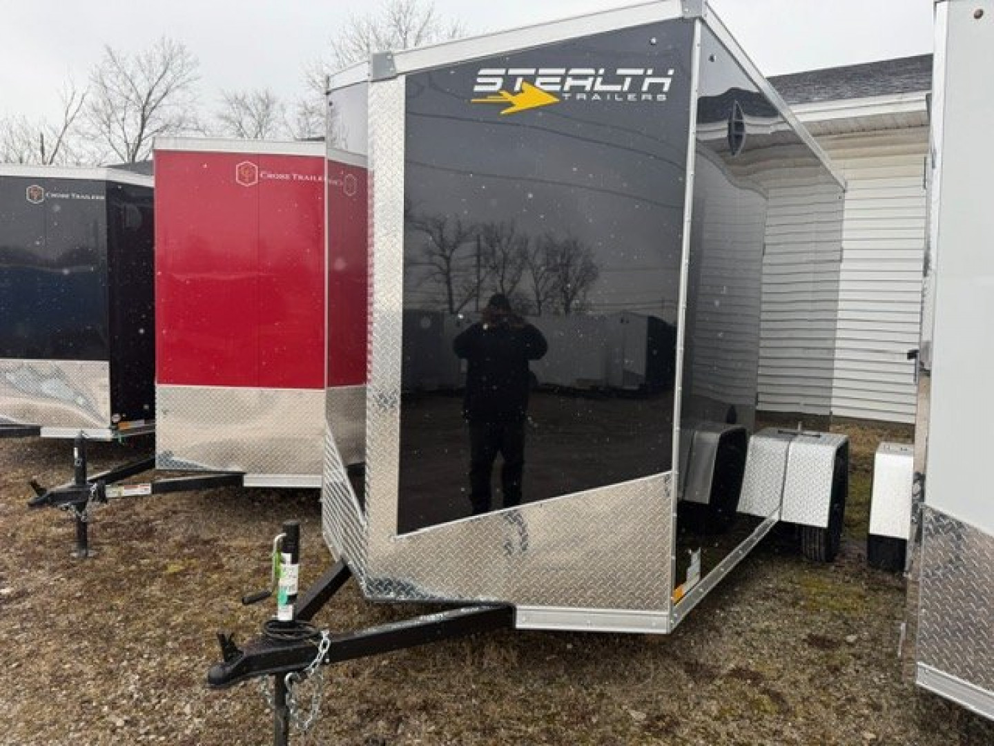 New 2025 6 x 12 Stealth Titan Enclosed Trailer with Ramp with 7ft ...