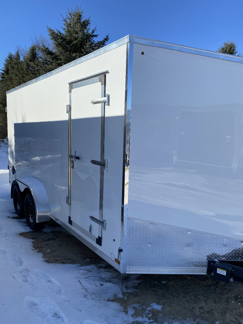 New 2025 US Cargo 7X16 Cargo / Enclosed BARN DOOR Trailer for sale in Grawn, MI