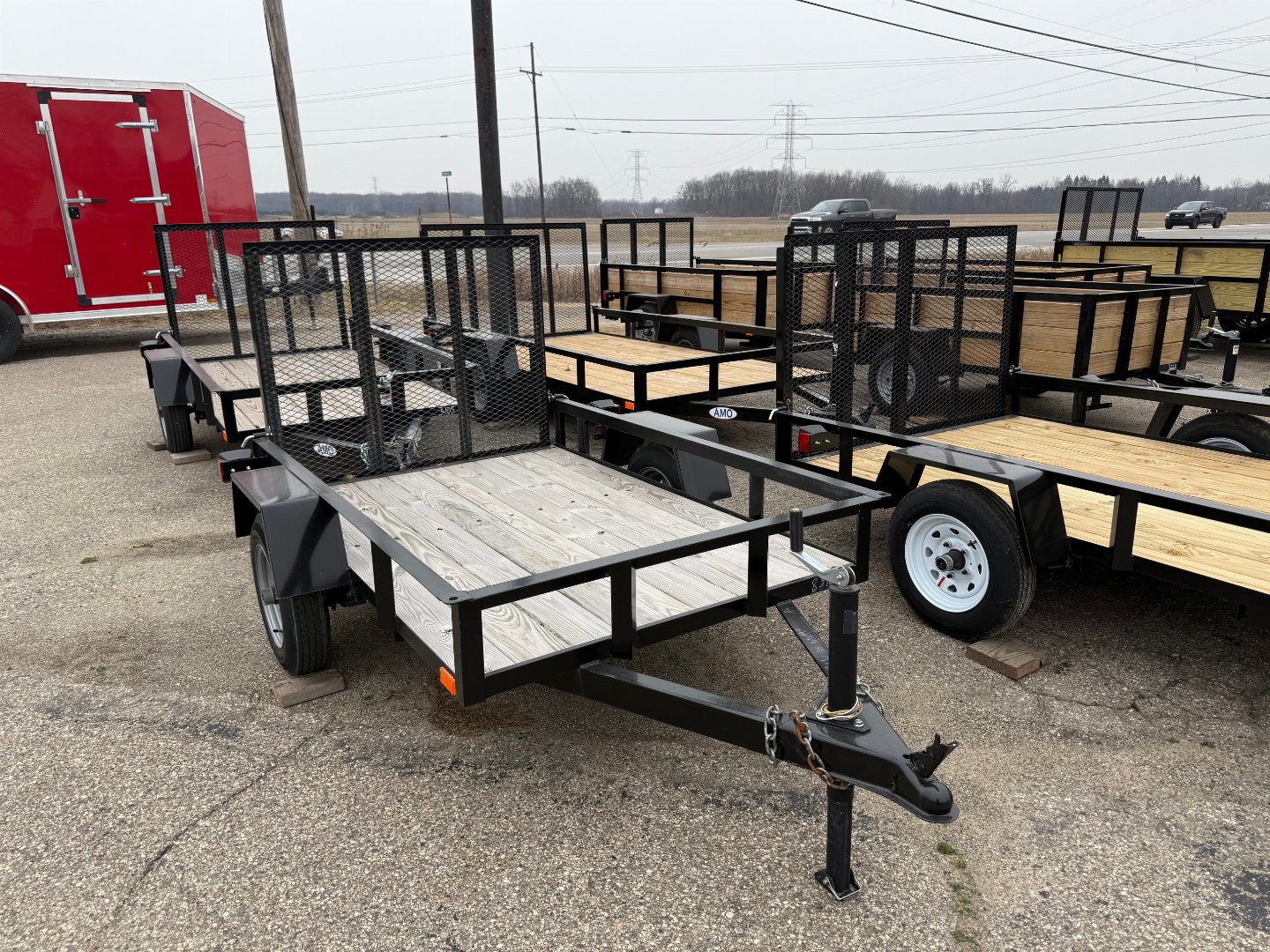 New AMO 4x6 2K Lowside Landscape Trailer