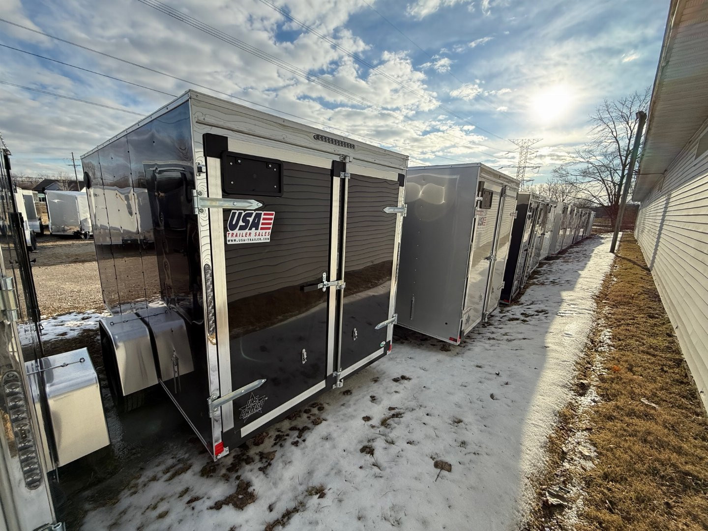 New 6 x 12 US Cargo Enclosed Trailer with -Double Barn Doors for sale ...