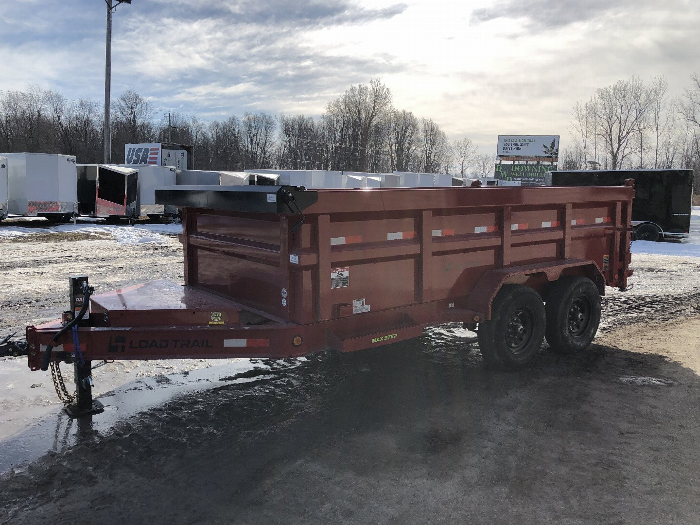 New 2025 Load Trail 7X14 W/ 3' SIDES Dump Trailer for sale in Lake Odessa, MI