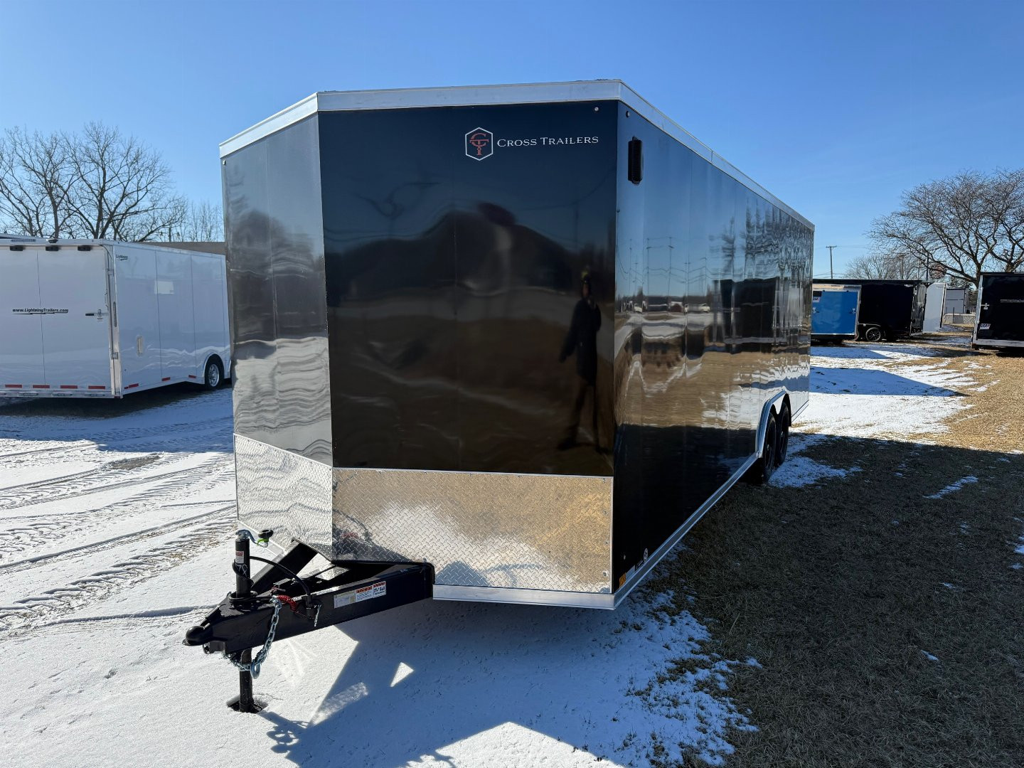 New 2025 Cross 8.5 x 24 Enclosed Car Hauler with Ramp 10K GVW with 7ft ...