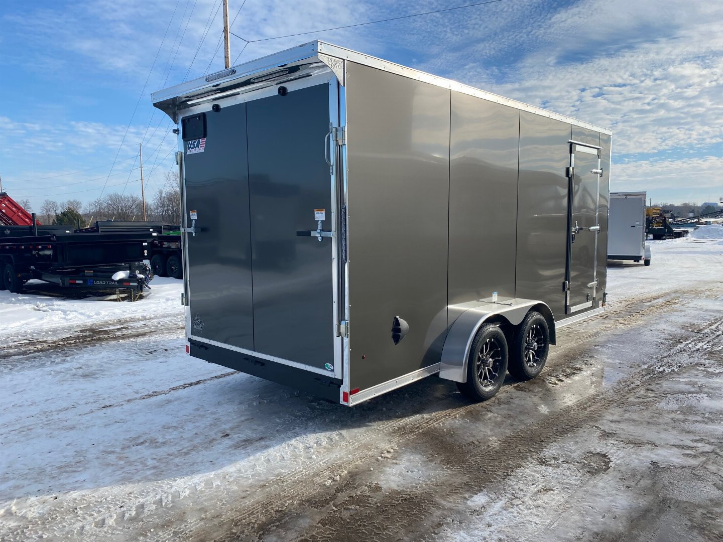 New 2025 US Cargo Ranger 7x16 +12" V-Nose Ramp Door w/Options Cargo ...