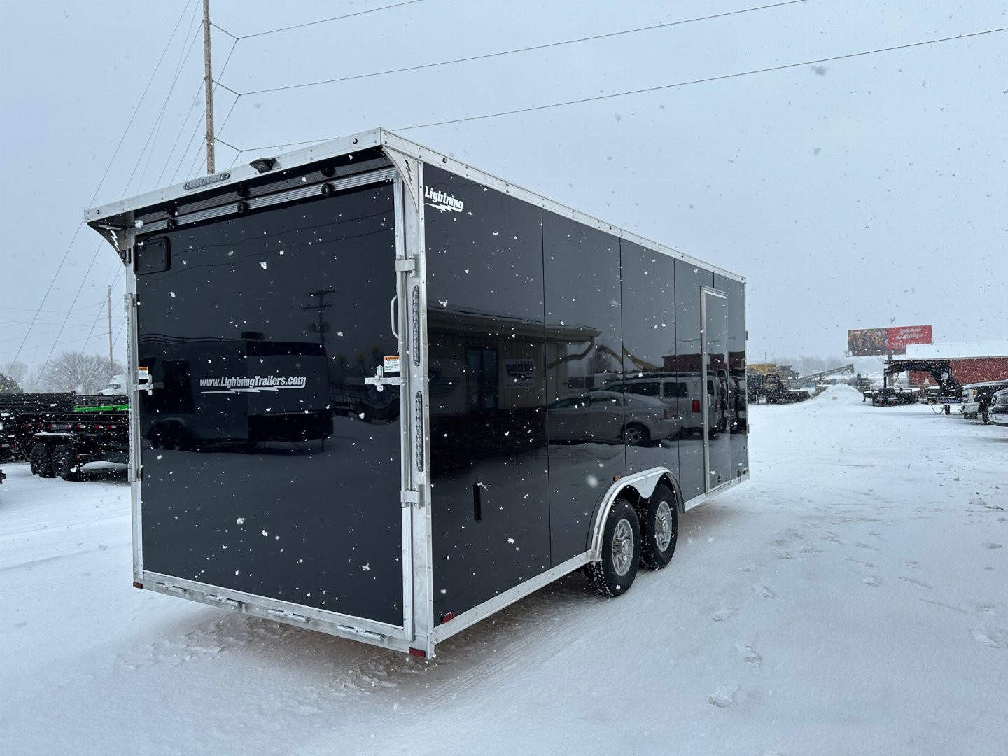 New 2025 Lightning Trailers 8x20 10K Aluminum Car Hauler/UTV/Snowmobile ...