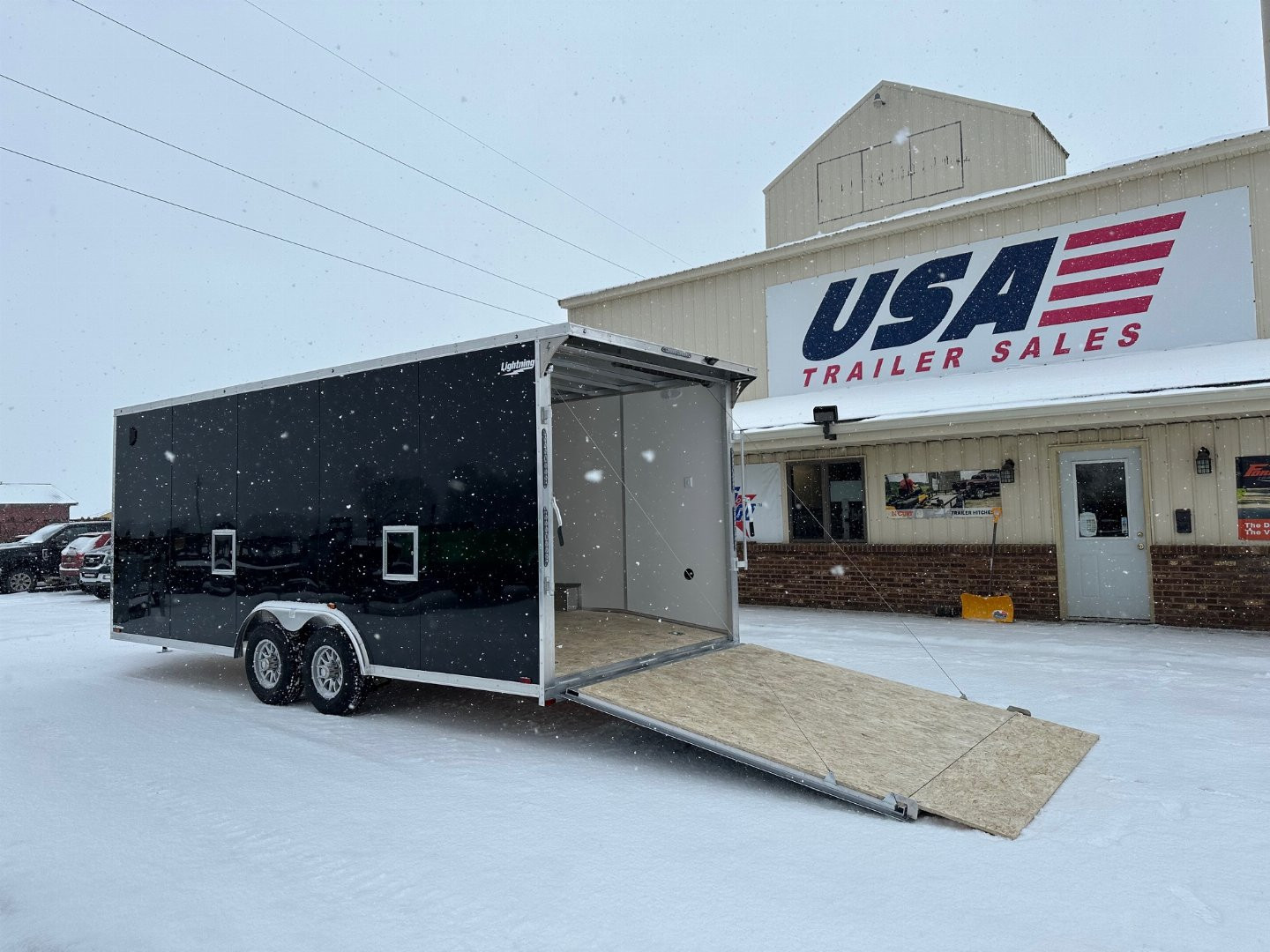 New 2025 Lightning Trailers 8x20 10K Aluminum Car Hauler/UTV/Snowmobile ...