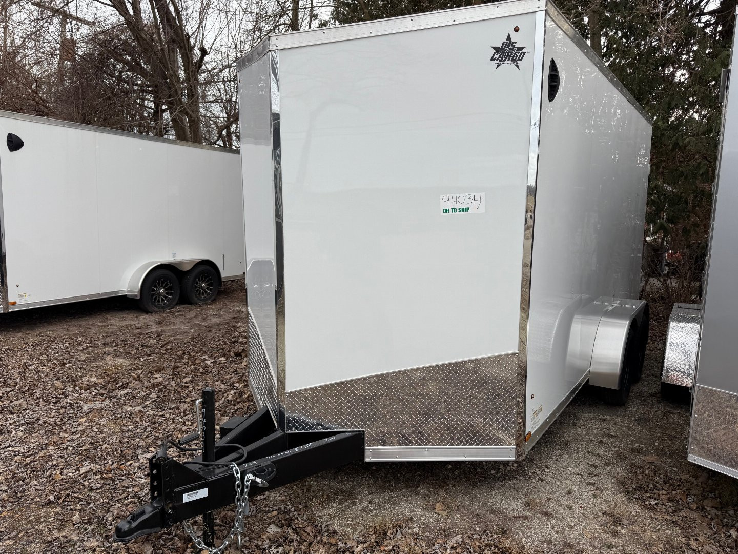 New 2025 US CARGO 7 X 14 Cargo Enclosed Trailer 7ft interior with Ramp ...