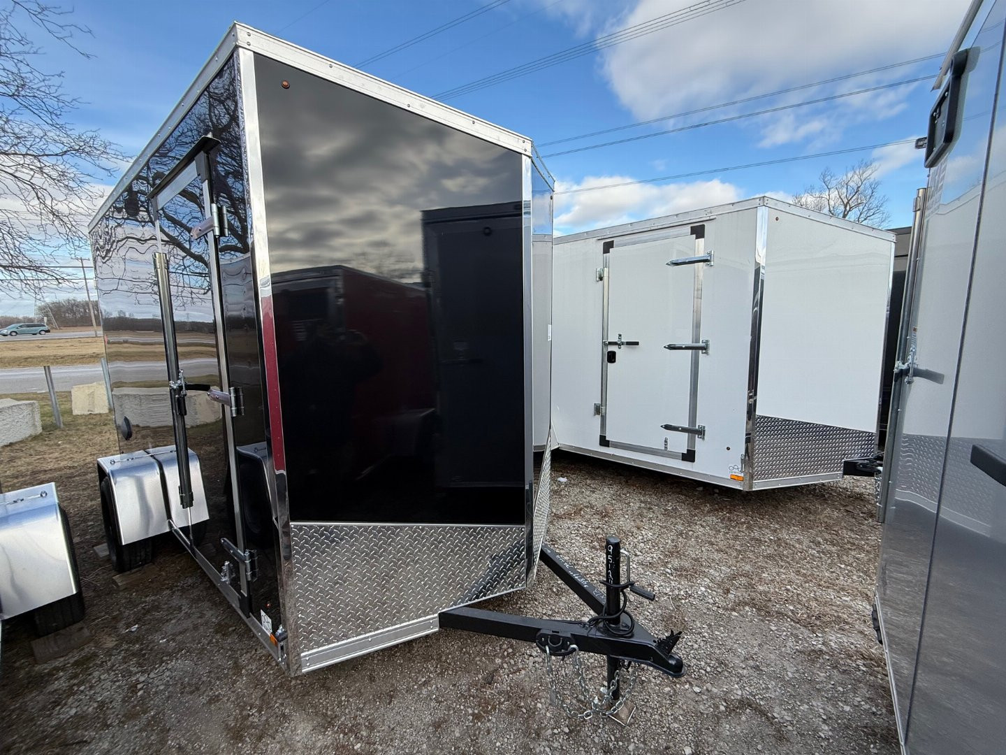 New 2025 US Cargo 6 x 12 Enclosed Trailer Ramp Door with 7FT INTERIOR ...