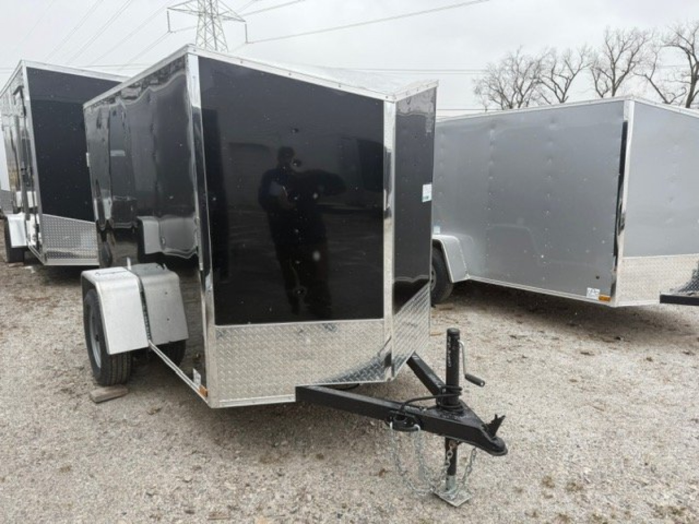 New 2025 US Cargo 5 x 8 Enclosed Trailer w/ Ramp Door (Single) Cargo ...
