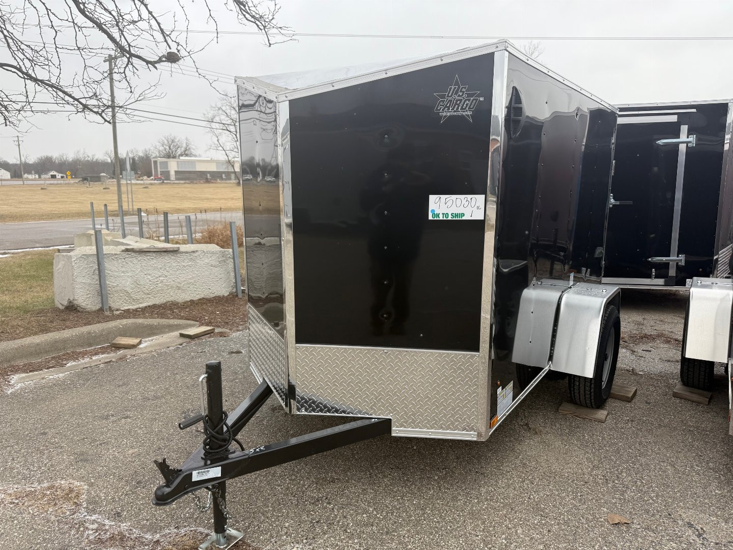 New 2025 US Cargo 5 x 8 Enclosed Trailer w/ Ramp Door (Single) Cargo ...