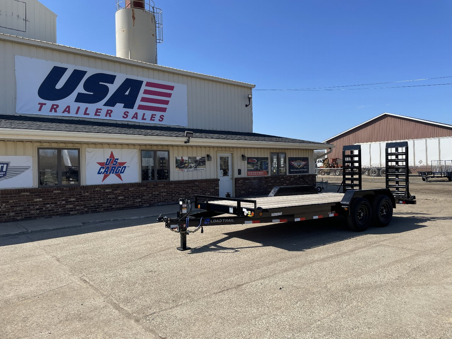 New 2025 LOAD TRAIL 83"X18' 14k w/HD Ramps Equipment Trailer w/Rub Rail ...