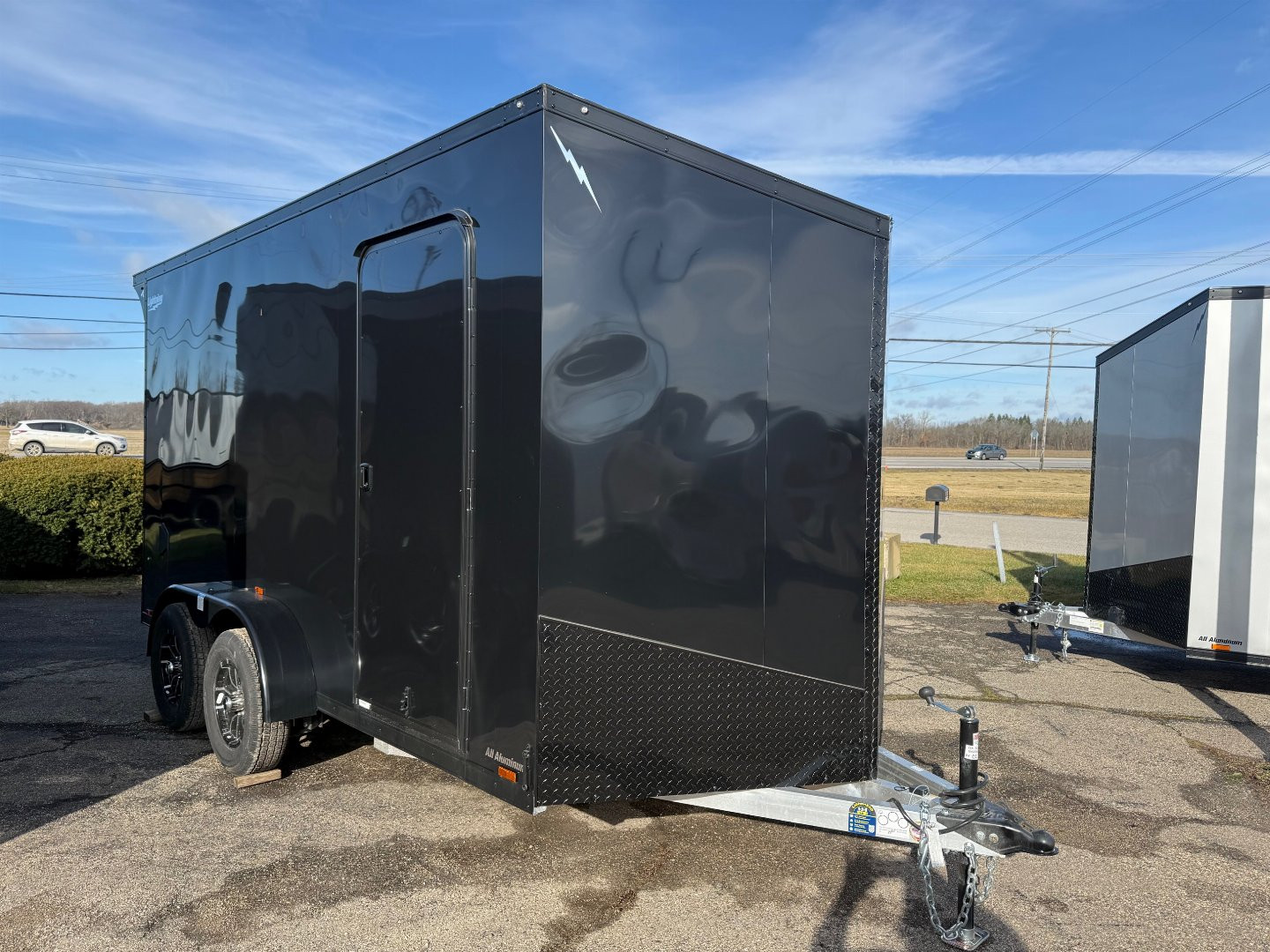 New 2025 LIGHTNING TRAILERS 7 X 14 ALL ALUMINUM Enclosed Trailer 7ft ...