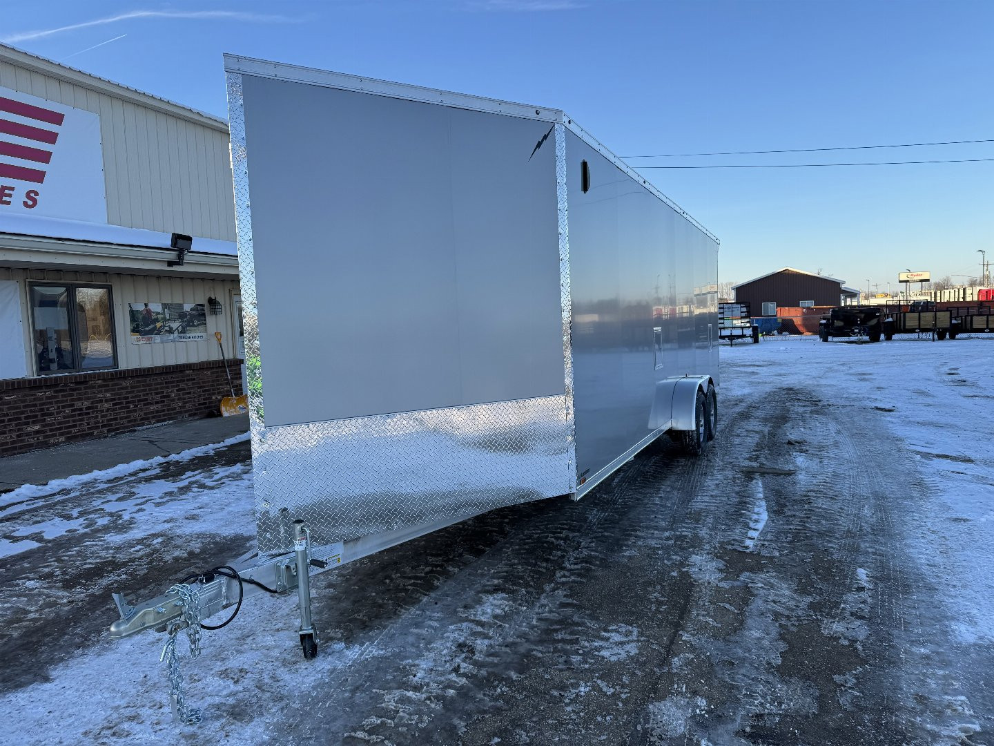New 2025 Lightning Trailers 7x29 Aluminum 4-Place + 12 Snowmobile ...