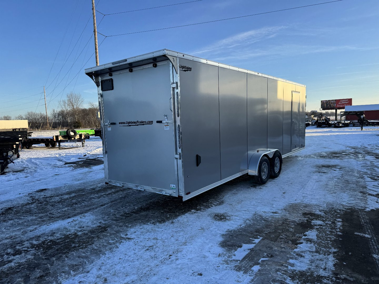 New 2025 Lightning Trailers 7x29 Aluminum 4-Place + 12 Snowmobile ...