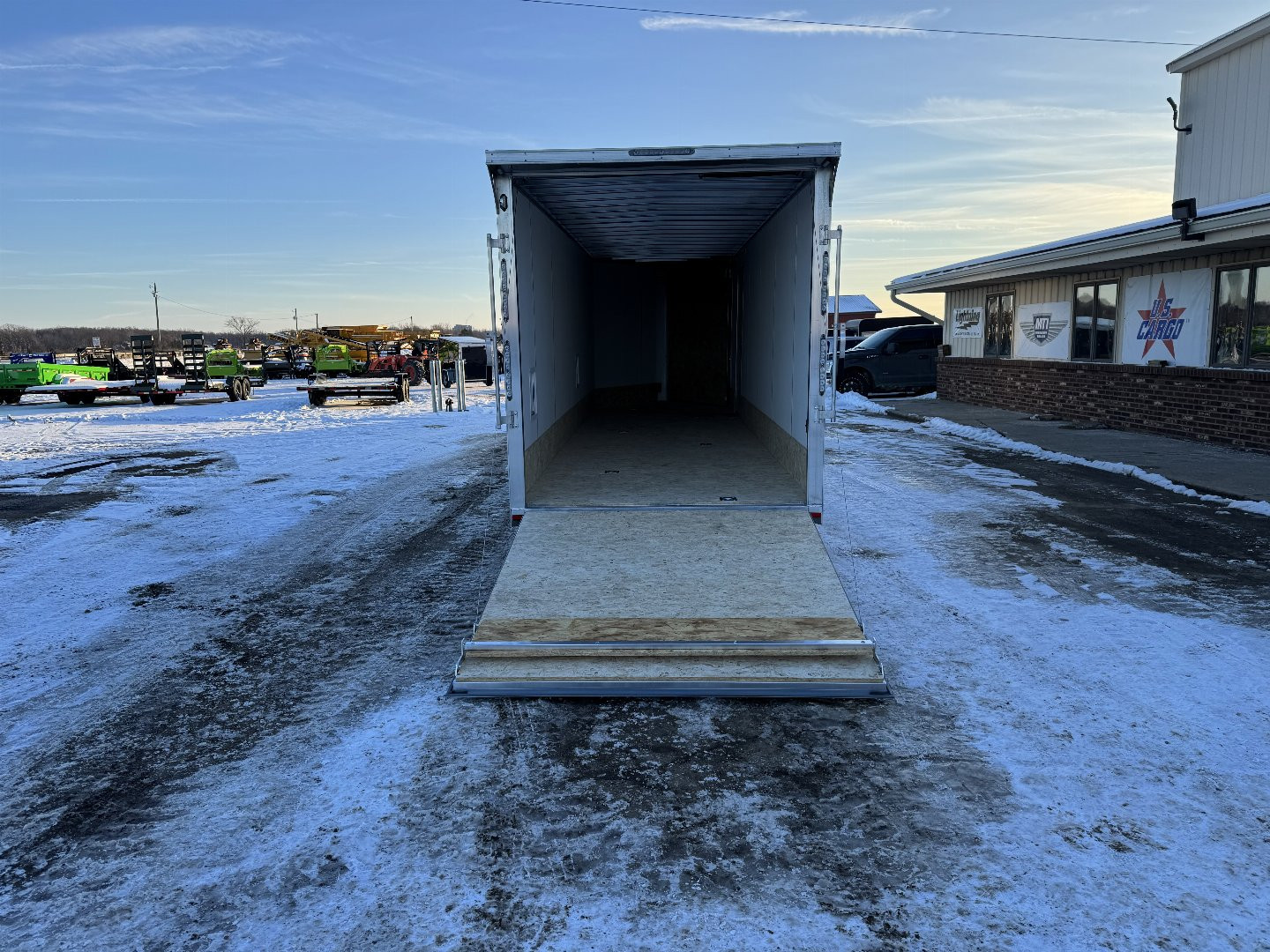 New 2025 Lightning Trailers 7x29 Aluminum 4-Place + 12 Snowmobile ...