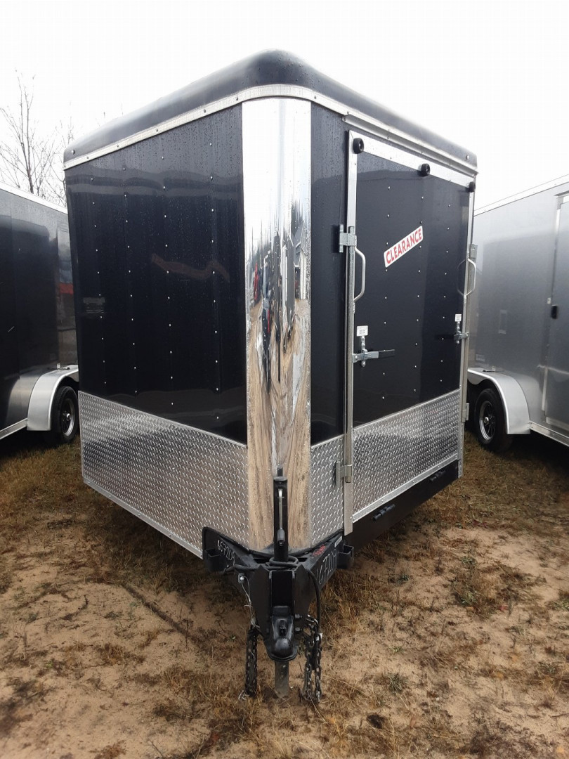 New 2023 RC Trailers 8.5x25 enclosed black Snowmobile Trailer