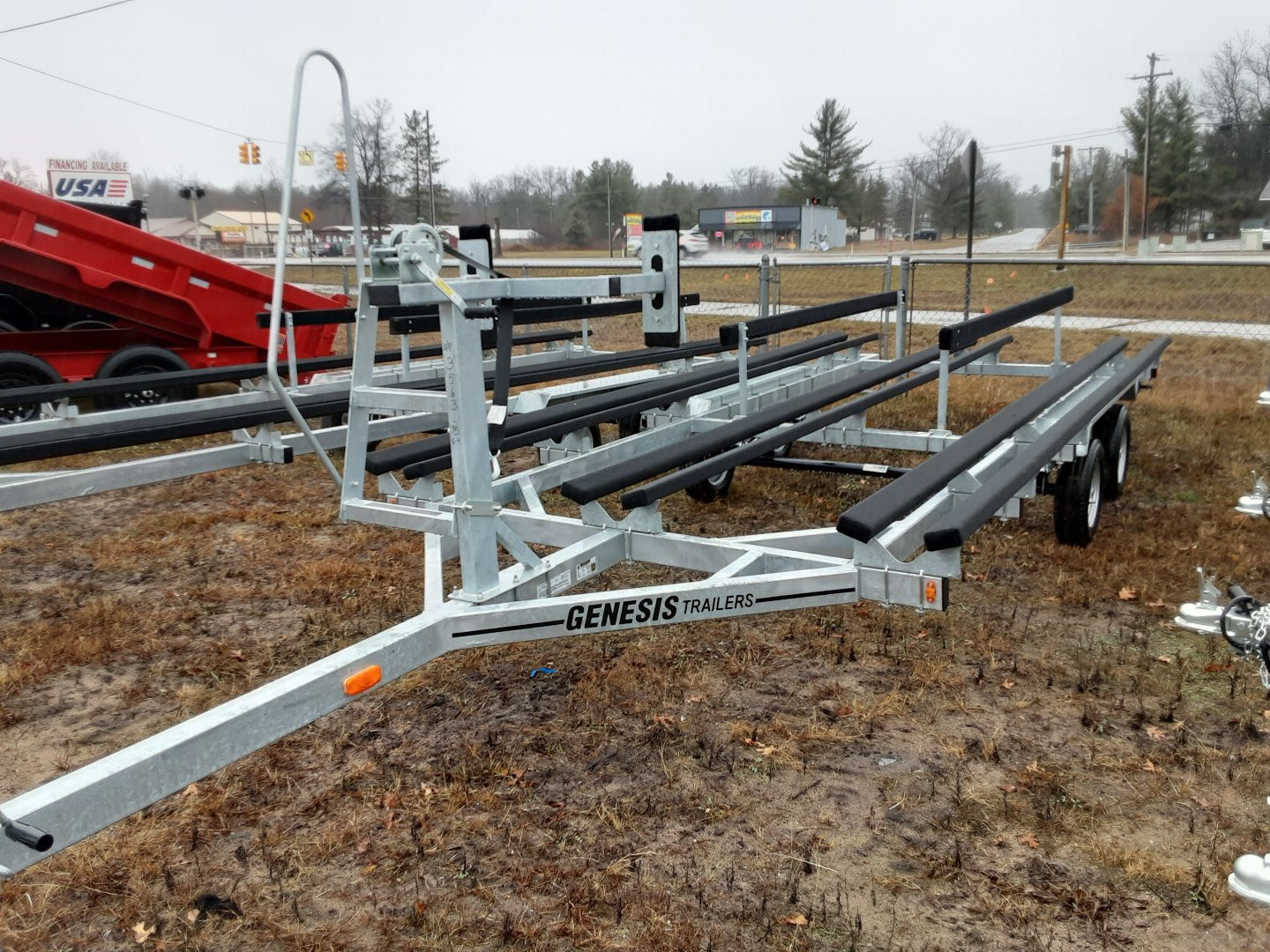 New 2024 Genesis Trailers 20FT TANDEM TRI TOON Boat Trailer