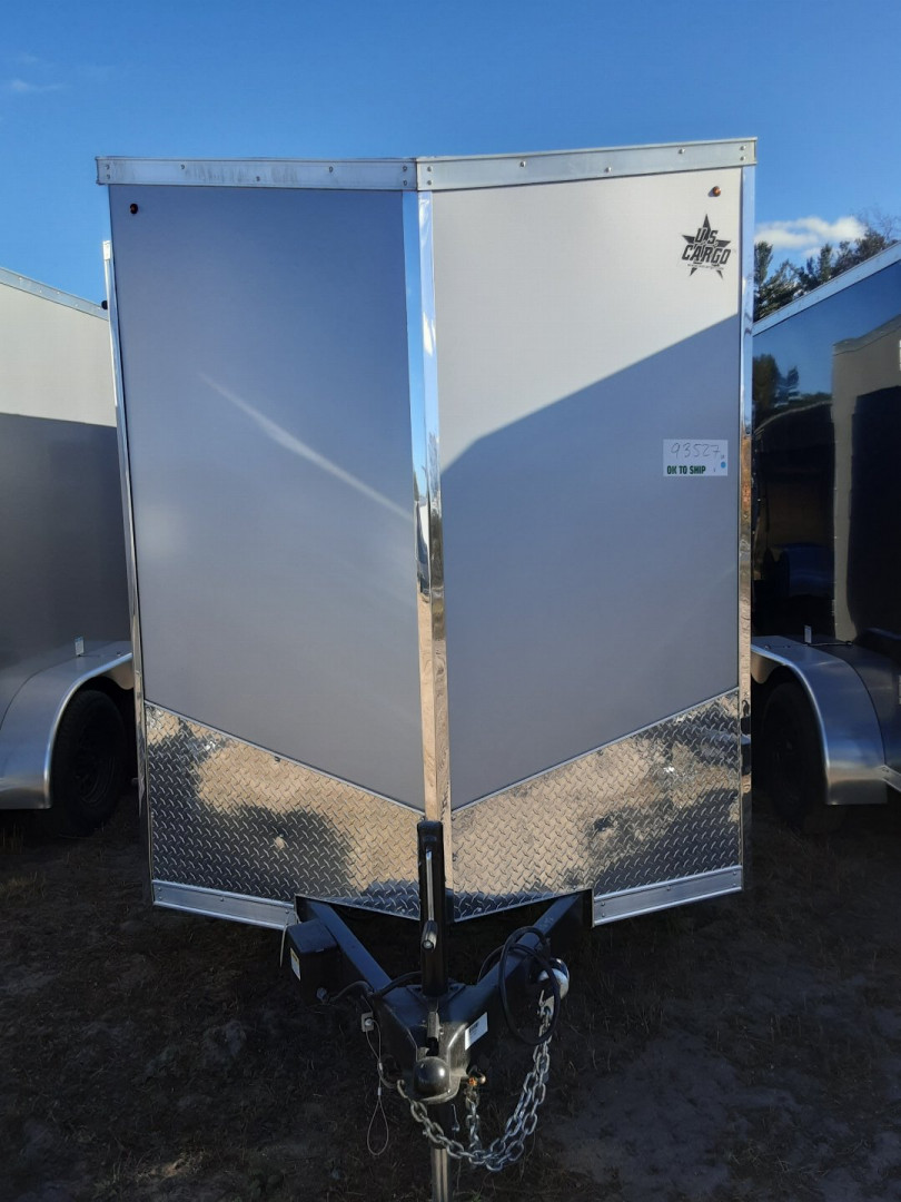 New 2025 US Cargo 6 X 12 SILVER Cargo / Enclosed Trailer W/RAMP