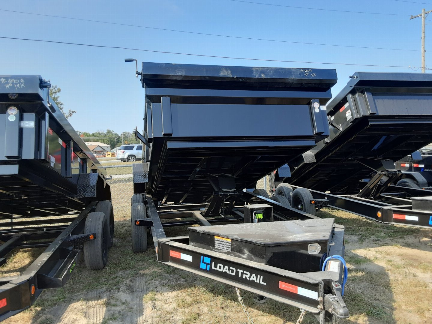 New 2025 Load Trail 83X14 Dump Trailer 2' WALLS HYDROLIC JACK
