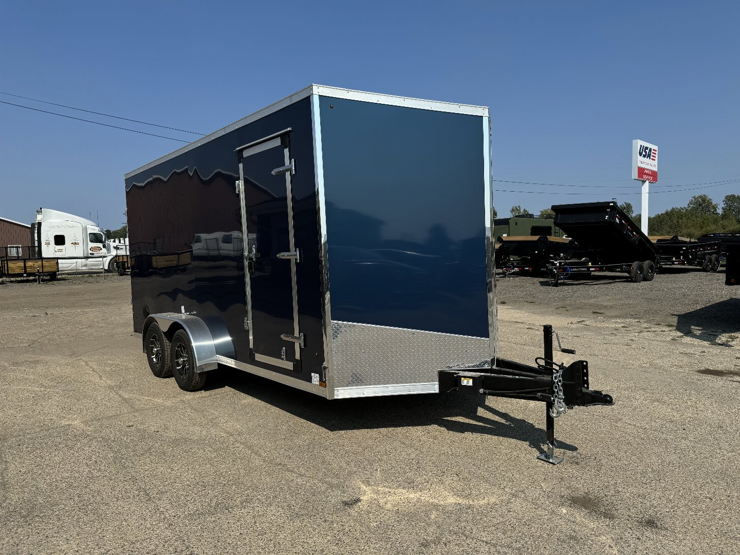 New 2025 US CARGO Scout 7x16 V-Nose Ramp Door +12 Cargo / Enclosed ...