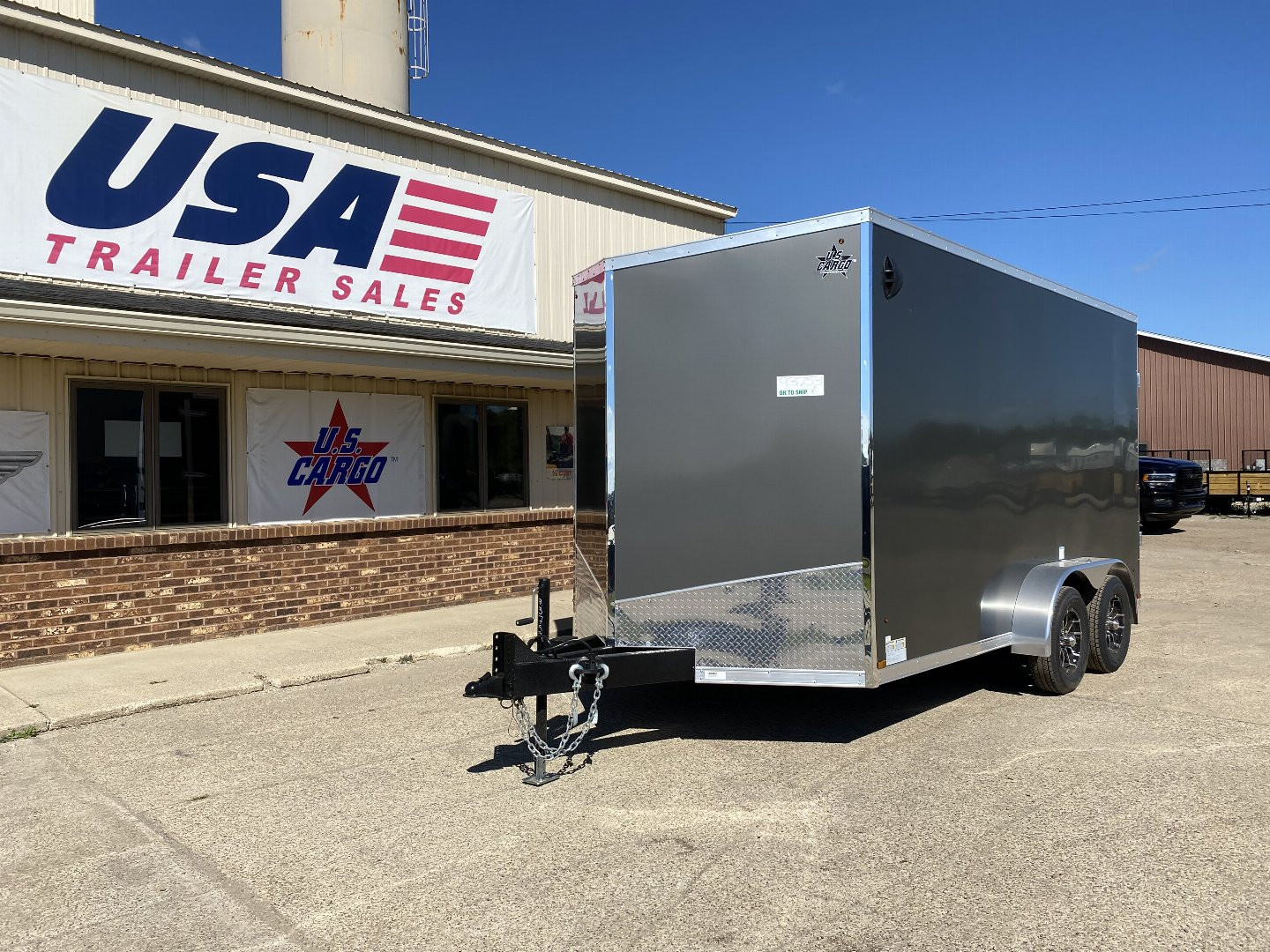 New 2025 US Cargo Ranger 7x14 +12" V-Nose Ramp Door w/Options Cargo ...