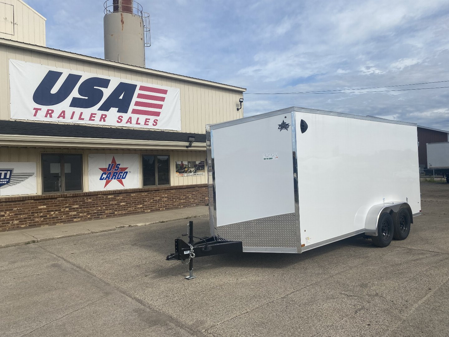 New 2025 US CARGO Ranger 7x16 V-Nose Barn Door +6" Cargo / Enclosed ...