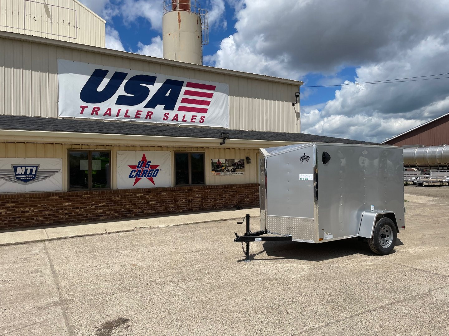 New 2024 US CARGO Scout 5x8 V-Nose Ramp Door Cargo / Enclosed Trailer ...