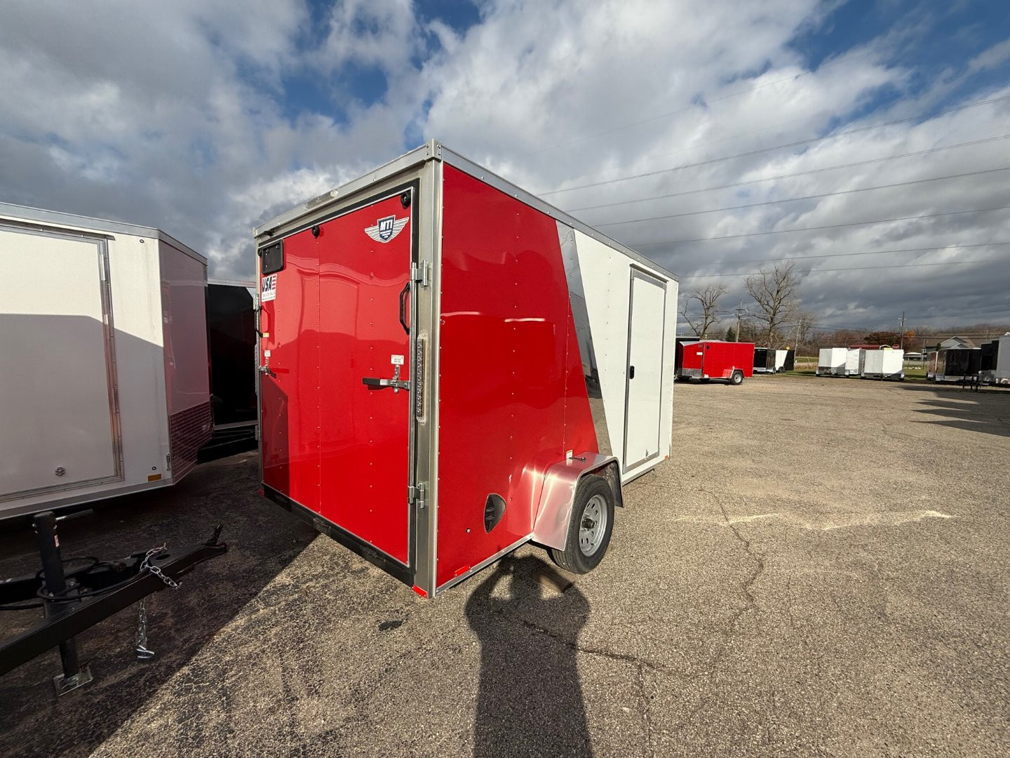New 2023 7 X 12 MTI Enclosed Trailer with Ramp for sale in Monroe, MI