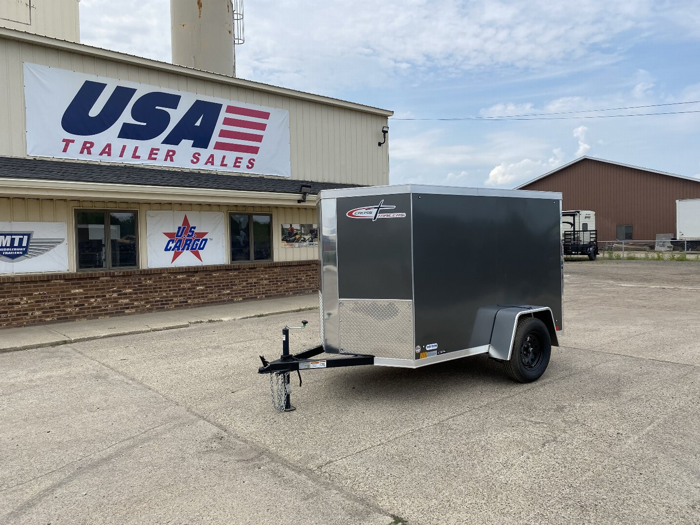 New 2024 CROSS TRAILERS Alpha 5x8 V-Nose Ramp Door Cargo / Enclosed ...