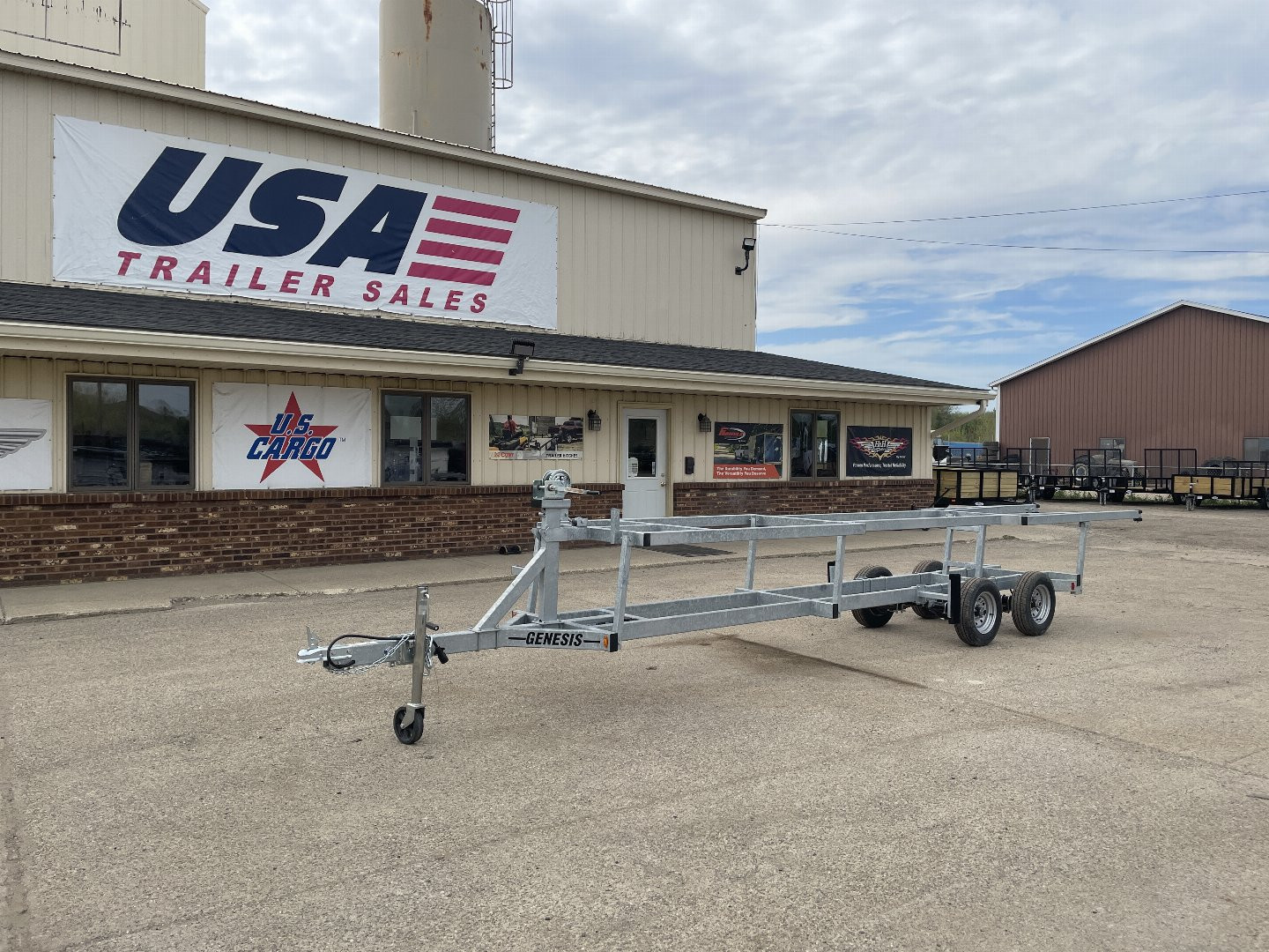 New 2023 Genesis Trailers 20ft Tandem Axle Crank Up w/Brakes Boat ...