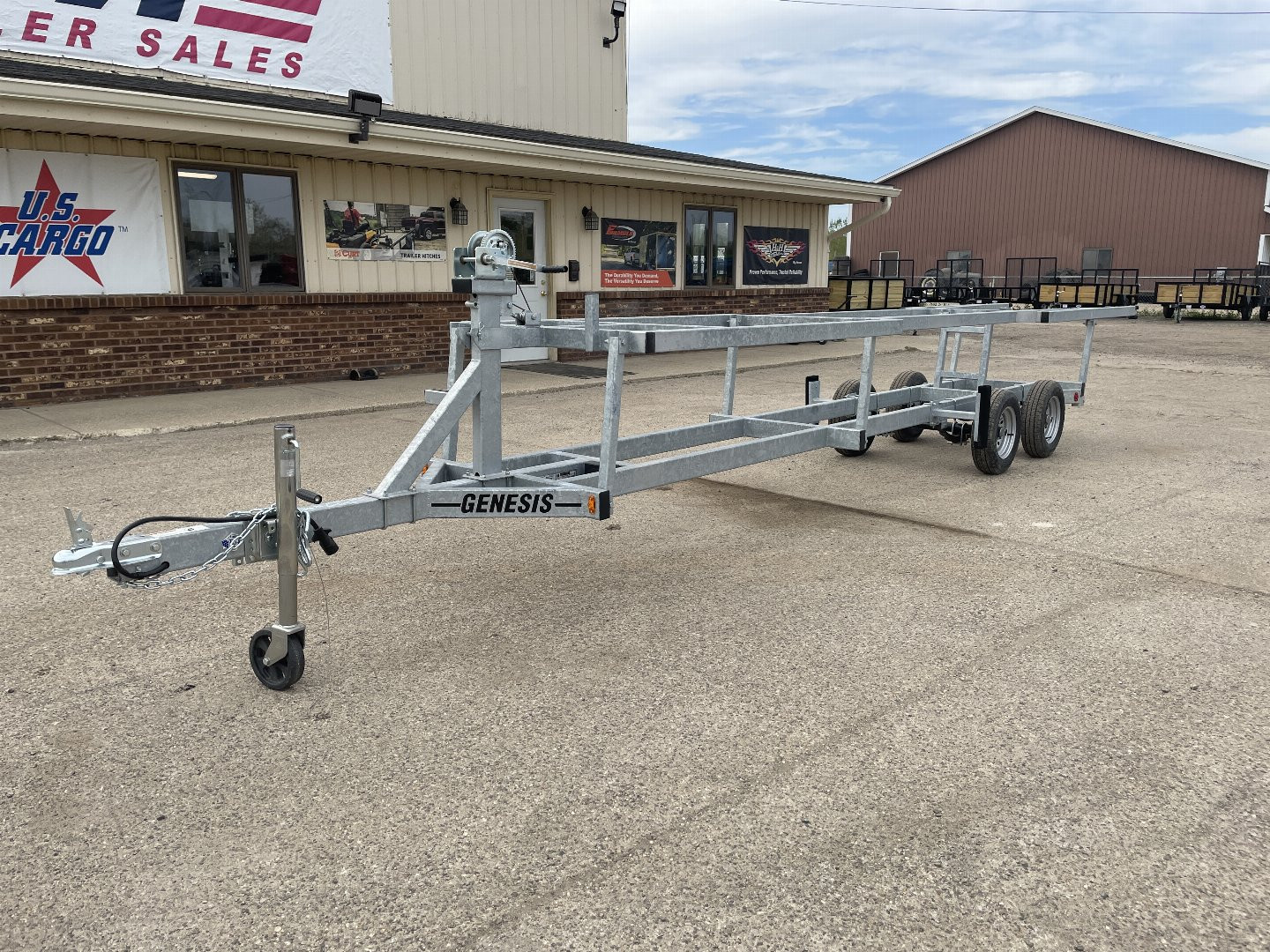 New 2023 Genesis Trailers 20ft Tandem Axle Crank Up w/Brakes Boat ...