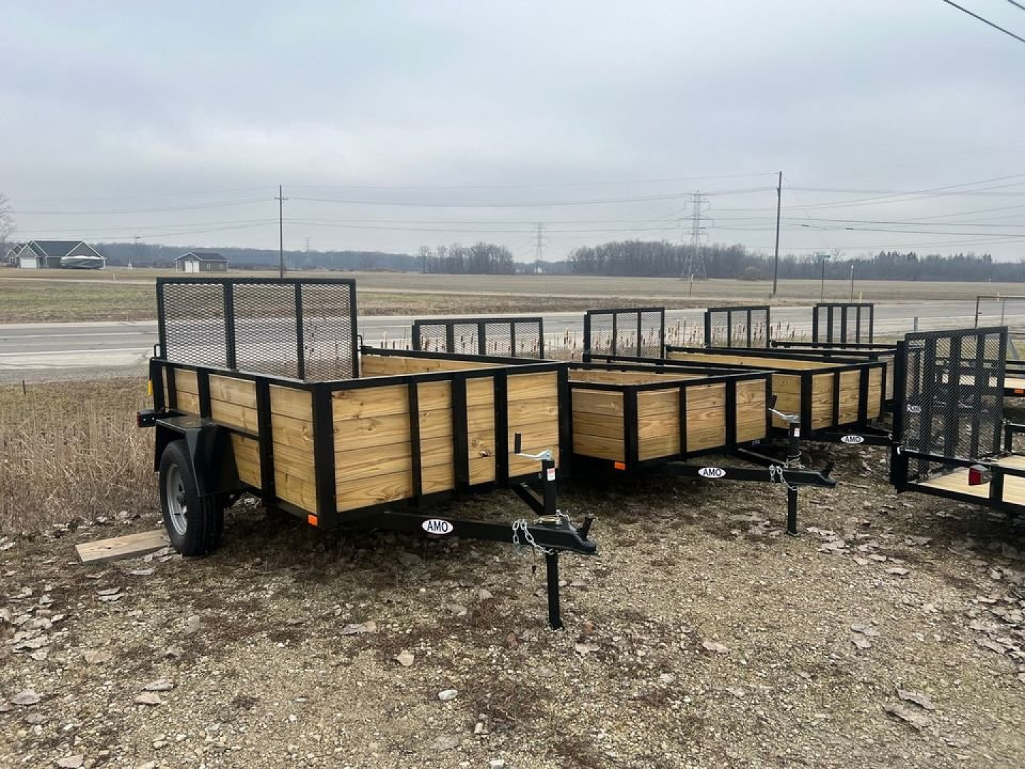 New 2026 AMO 5 x 8 A.M.O. High Side Landscape Trailer Landscape Trailer ...