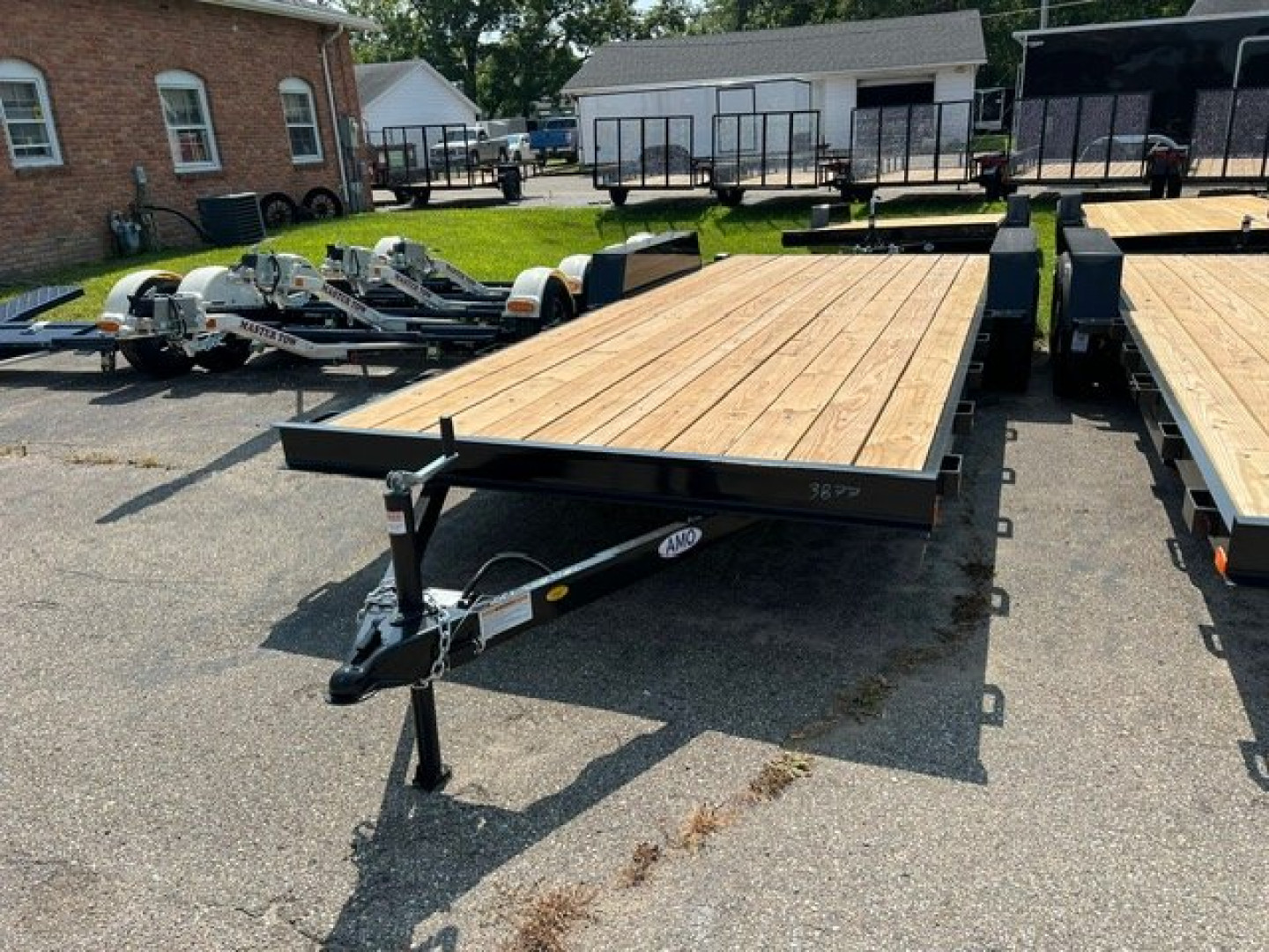 New 2025 AMO 20ft Wood Deck Car Hauler Trailer w/ 2 Axle Brake for sale ...