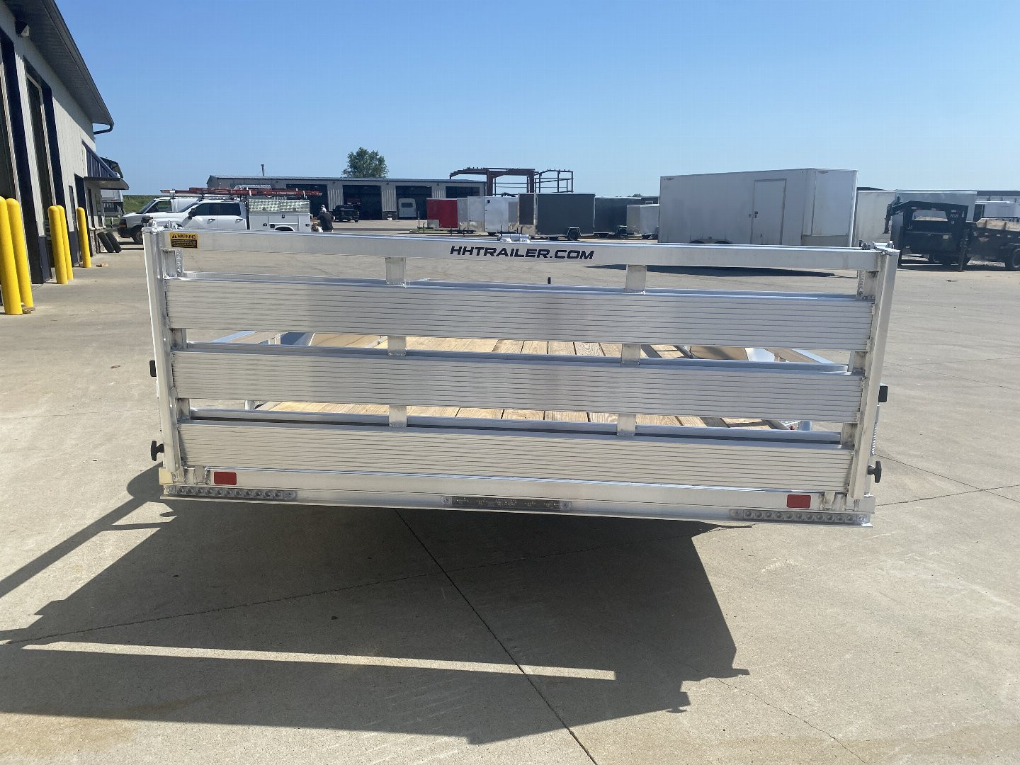 New 2025 H&H Aluminum 82"x16' 7k Rail Side Utility Trailer