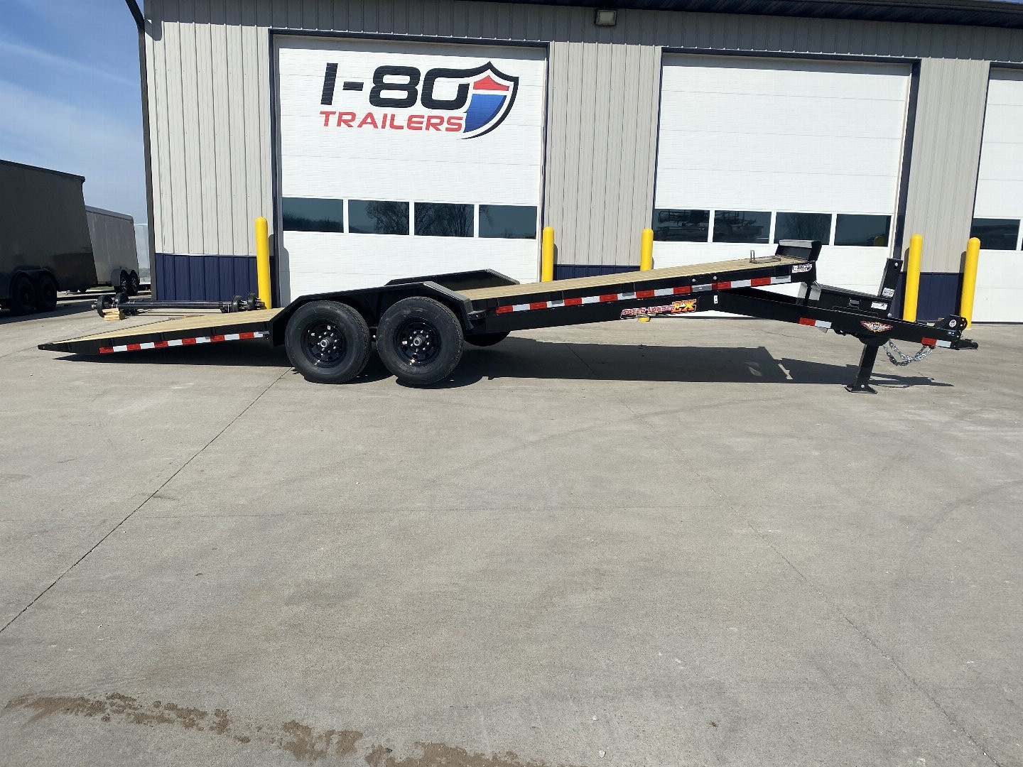 New 2026 H&H Black 82"x24' 14k Electric Tilt Speed Loader Car Hauler ...