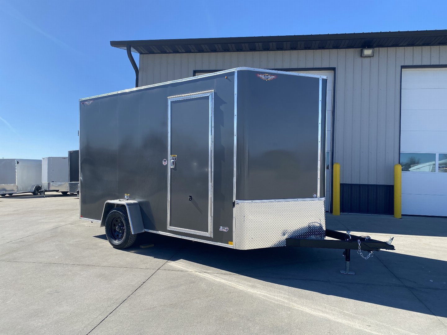 New 2025 H&H 7’x12’ 5k Flat Top V-Nose Enclosed Cargo Trailer for sale ...