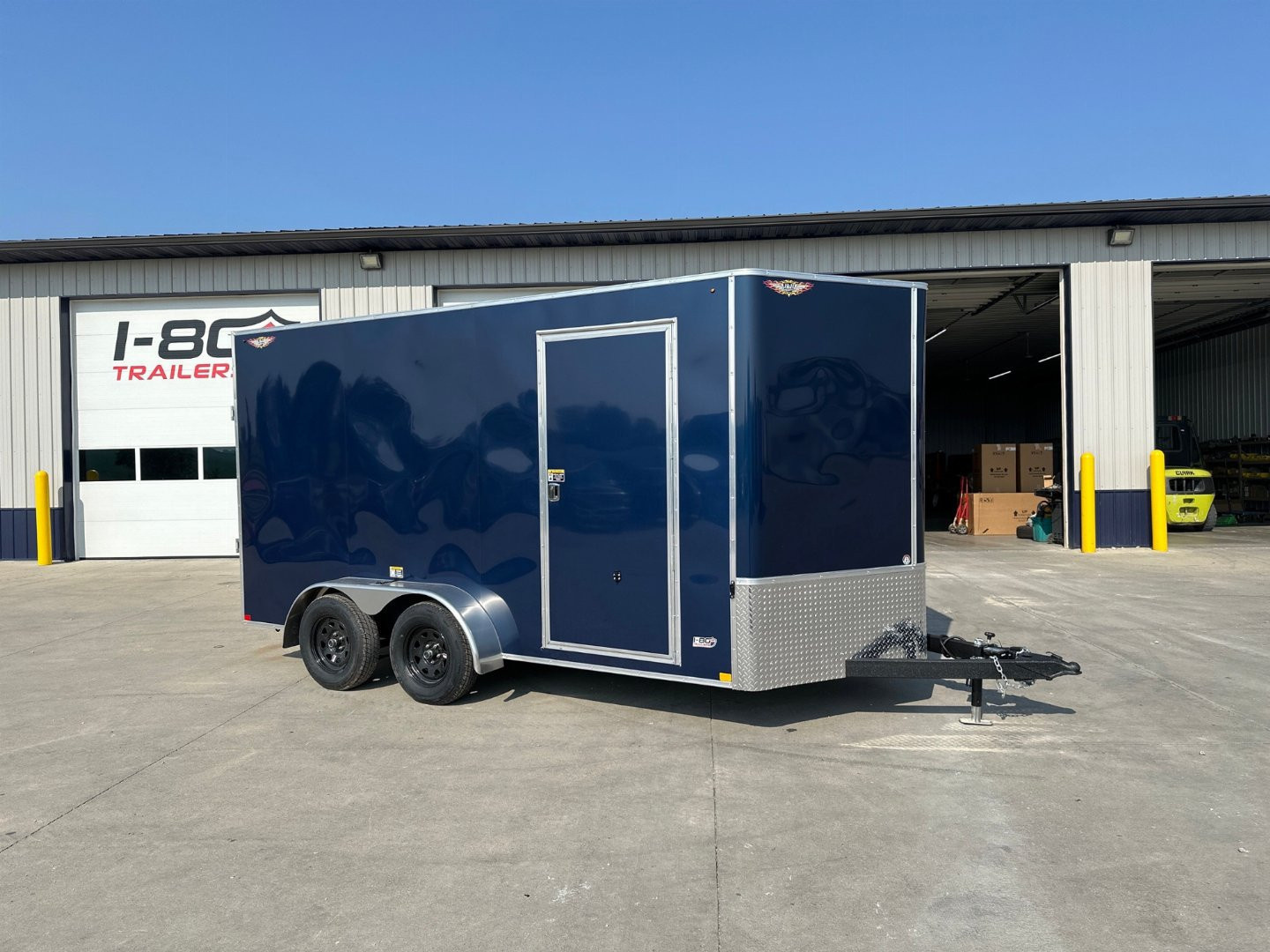 New 2025 H&H Trailers 7'x14' 7k Flat Top V-Nose Enclosed Cargo