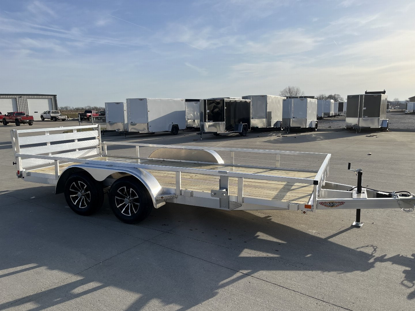 New 2025 H&H Trailers Aluminum 82"x18' 7k Rail Side Utility Trailer