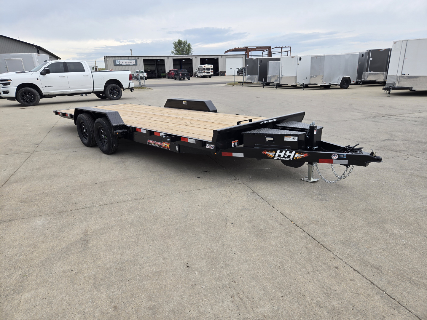 New 2026 H&H Black 82"x24' 10k Electric Tilt Speed Loader Car Hauler ...