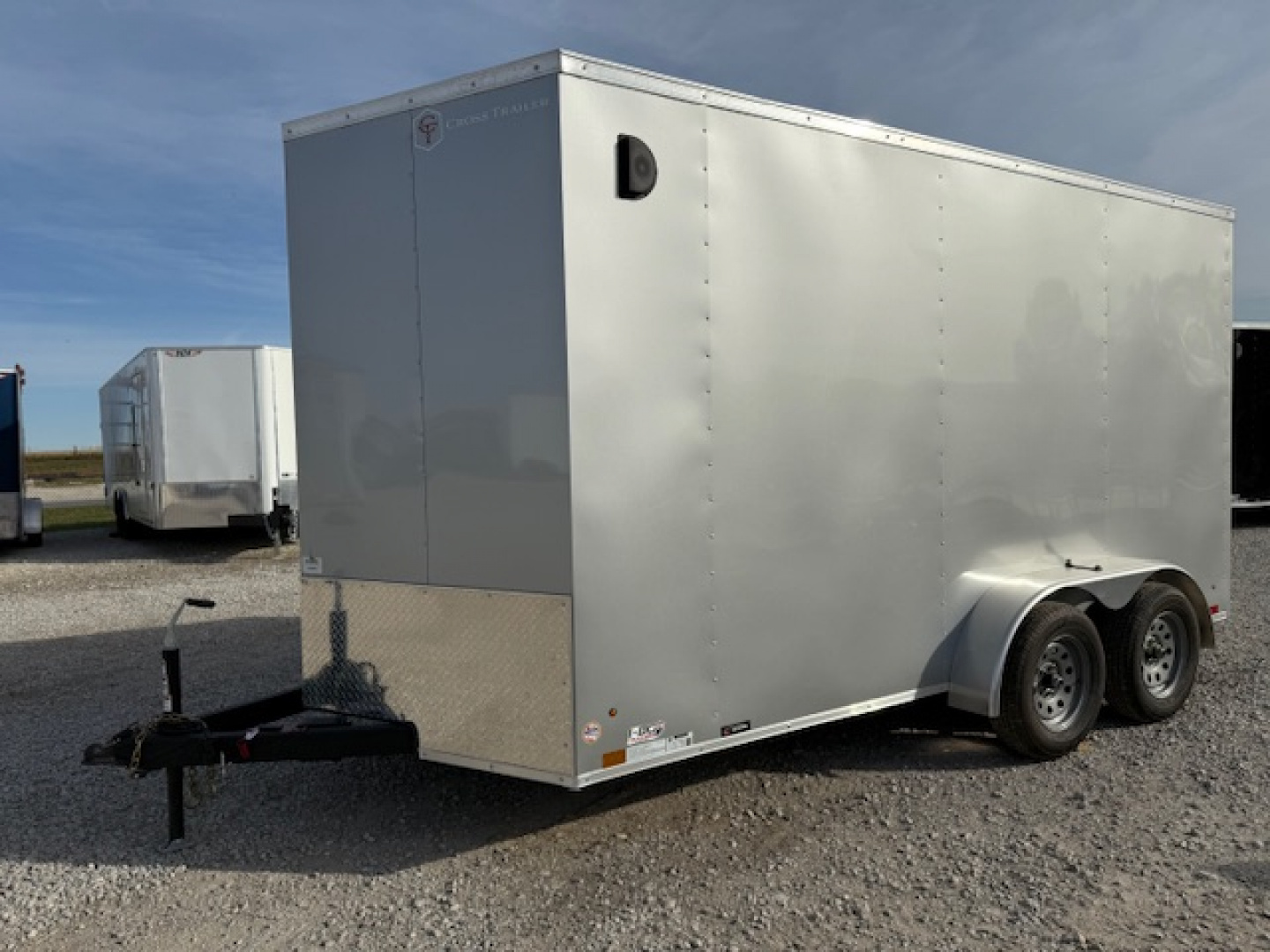 New 2026 Cross Silver 7'x14' 7k Beta Flat Top V-Nose Enclosed Cargo ...