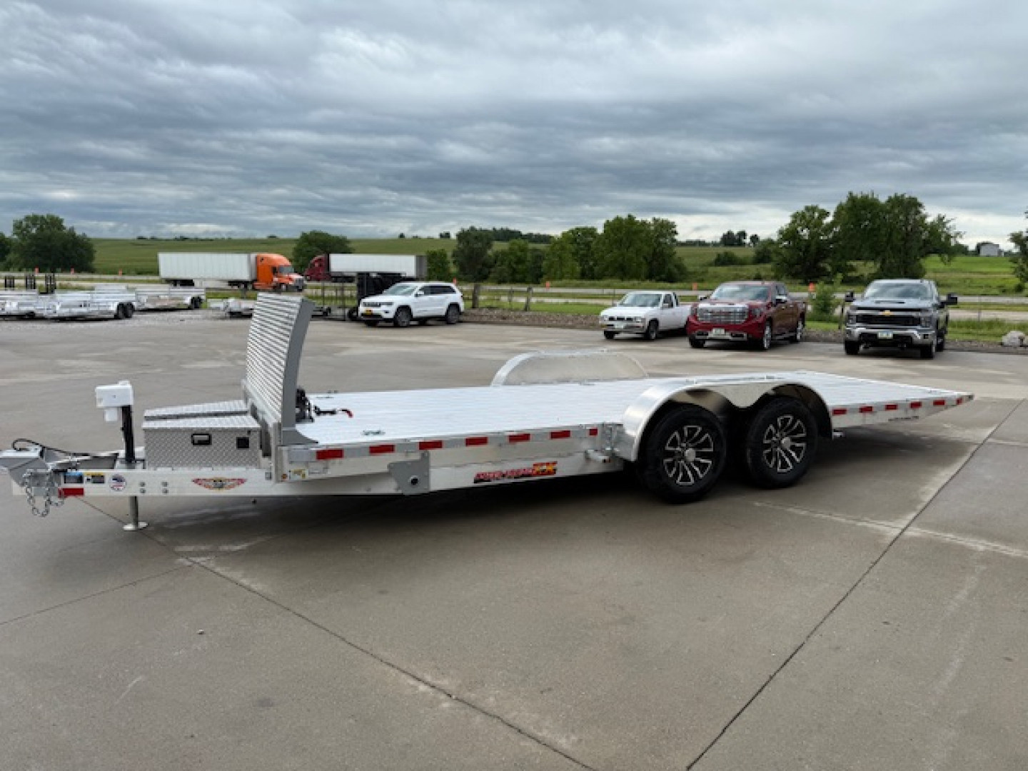New 2025 Aluminum H&H Trailers 82"x20' 10k Electric Tilt Speed Loader ...