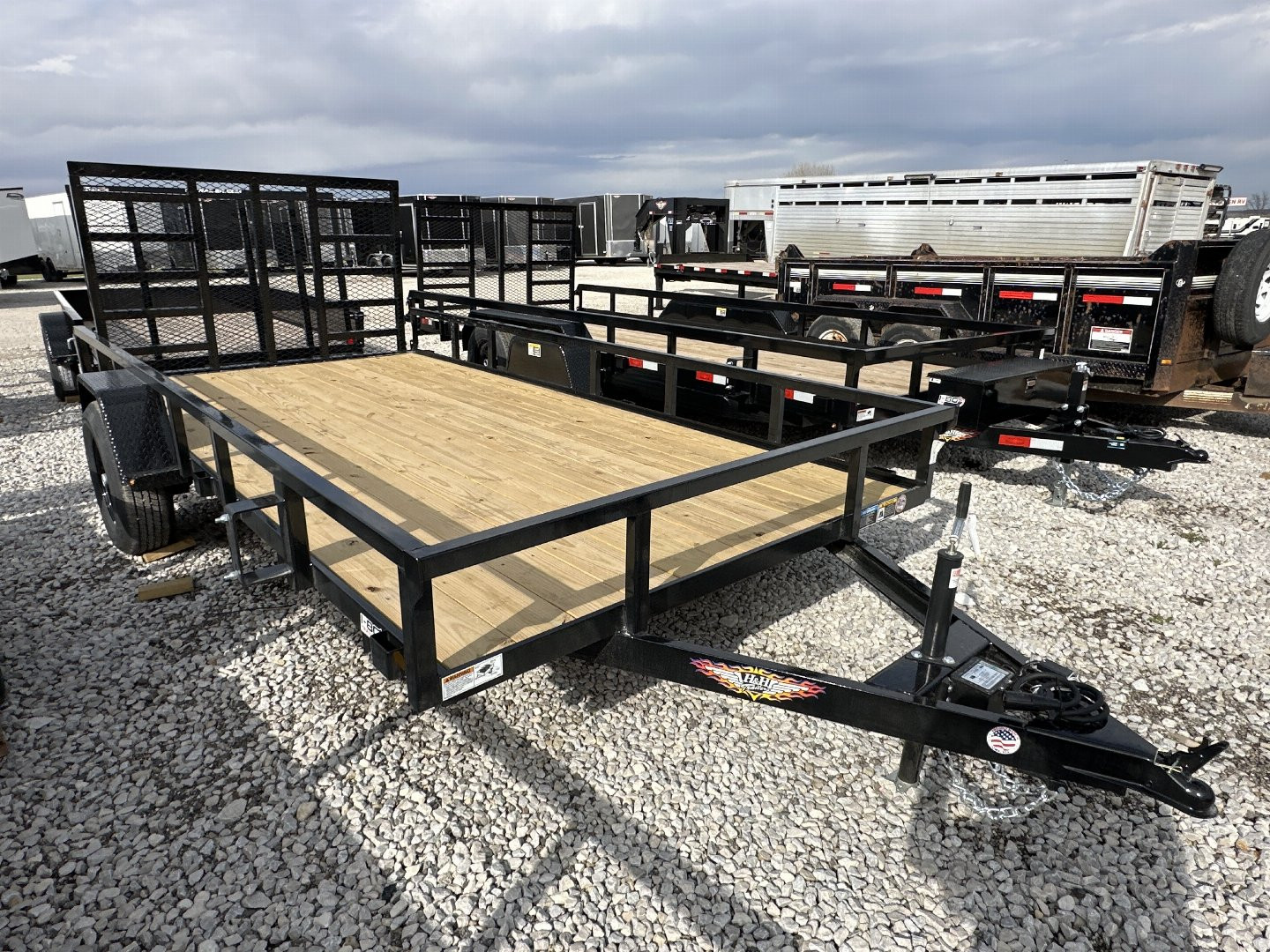 New 2025 H&H Trailers 82"x14' 5k Rail Side Utility Trailer for sale in ...