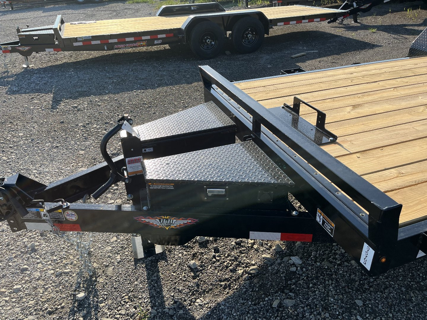 New 2025 H&H Trailers 82"x22' 14k Electric Tilt Speed Loader Car Hauler ...