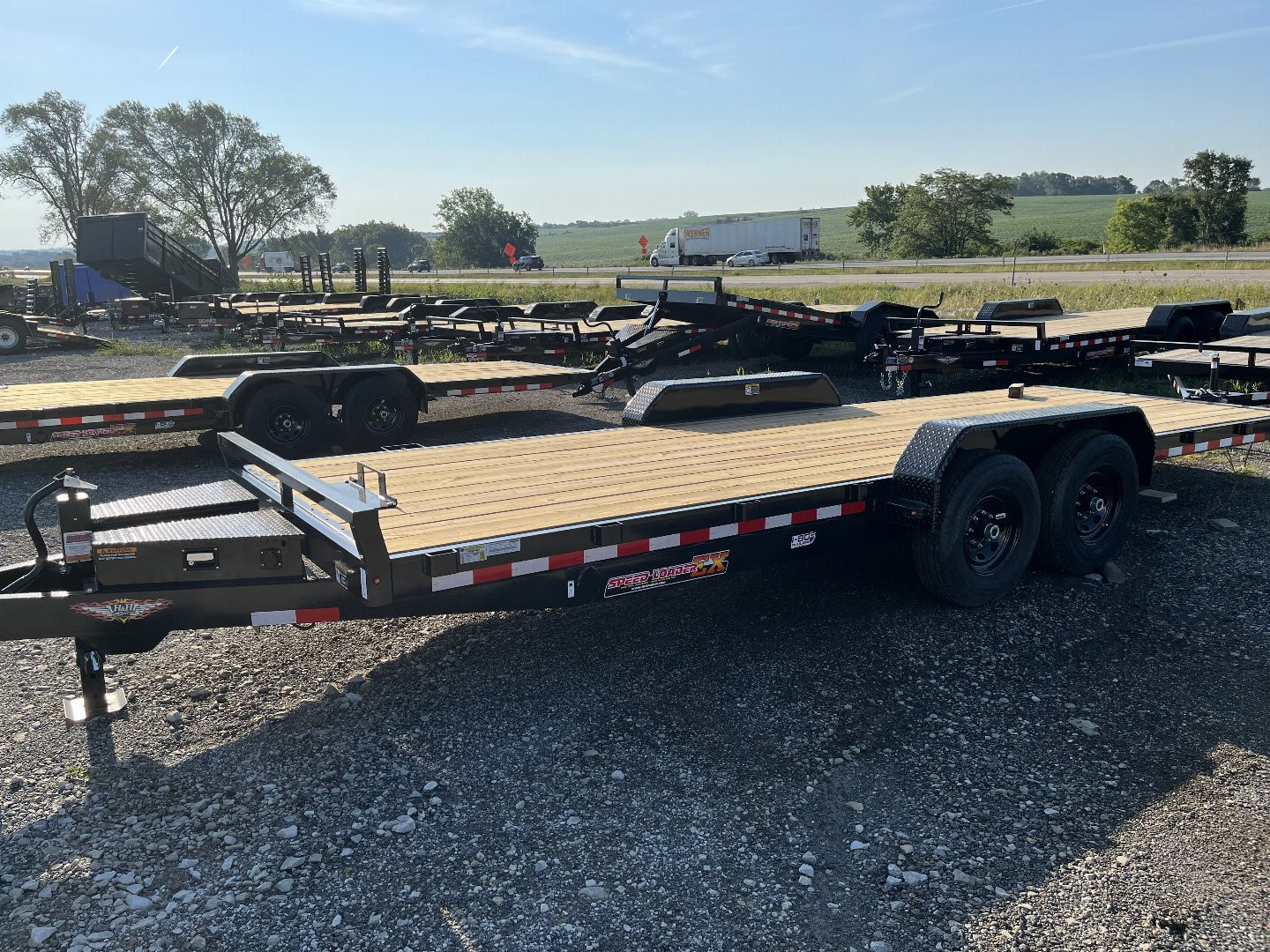 New 2025 H&H Trailers 82"x22' 14k Electric Tilt Speed Loader Car Hauler ...