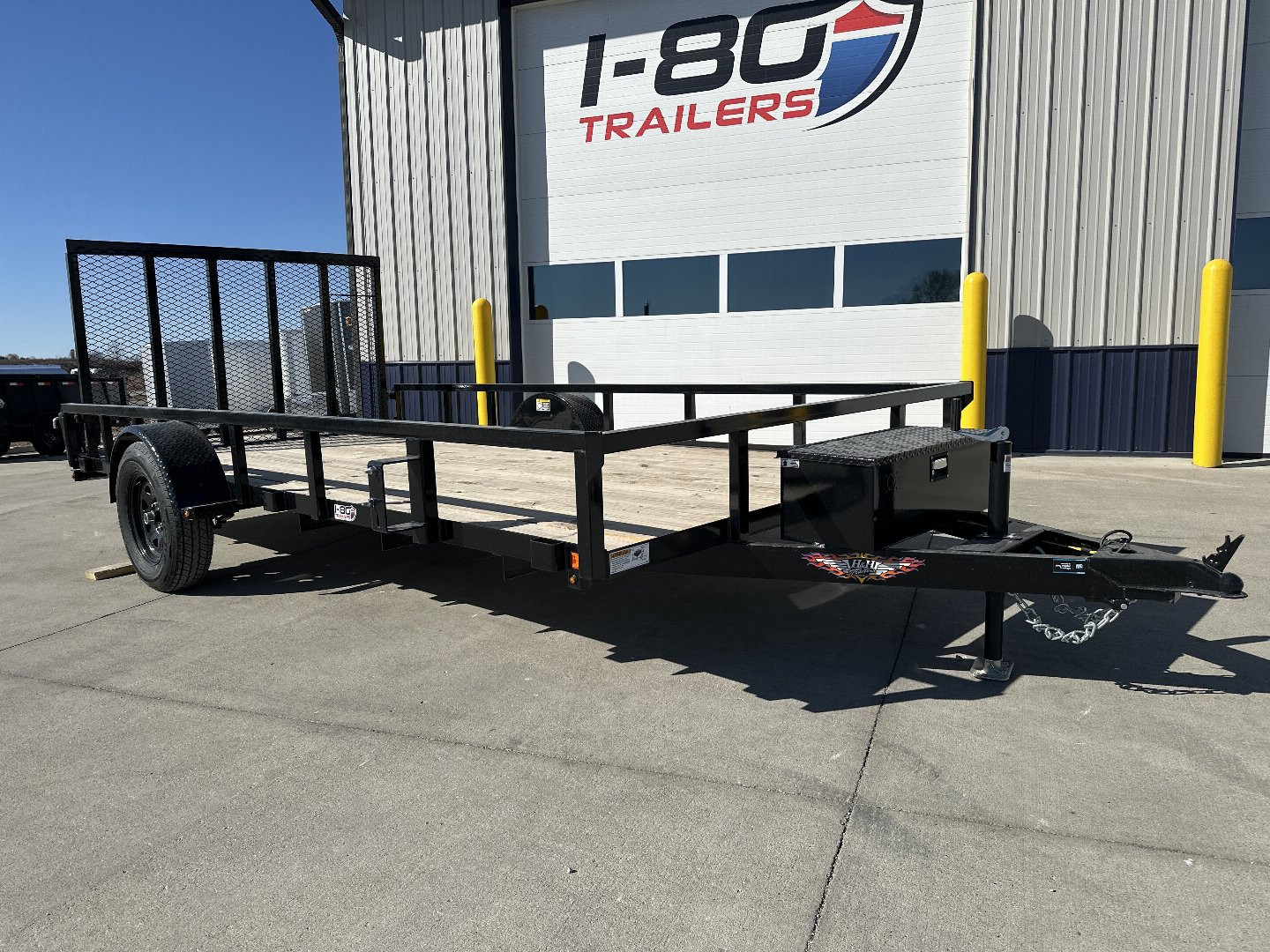 New 2025 H&H Trailers 82"x14' 3k Rail Side Utility Trailer