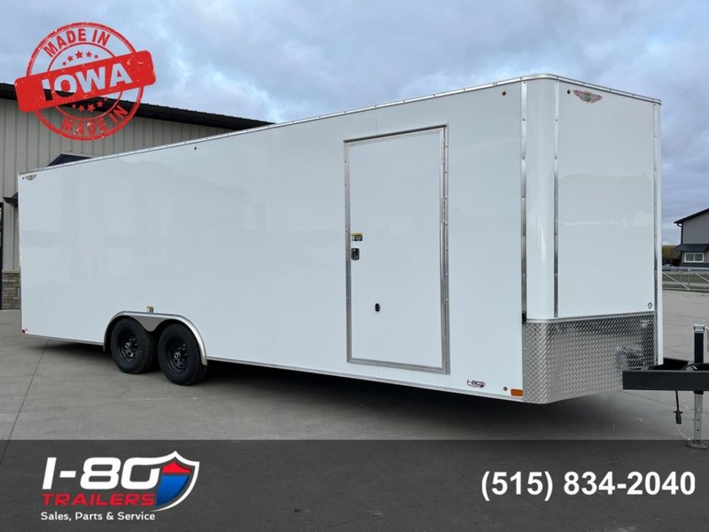 New 2025 H&H Trailers 8.5'x24' 10k Flat Top V-Nose Enclosed Cargo Car ...