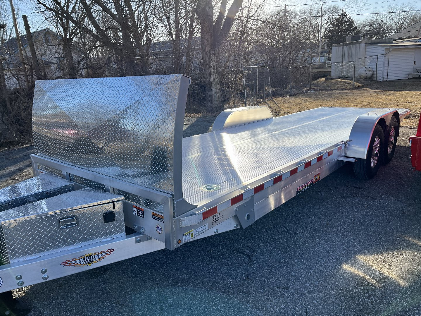 New 2025 H and H Trailer 82x24 Aluminum Electric Tilt Low Profile Speed ...