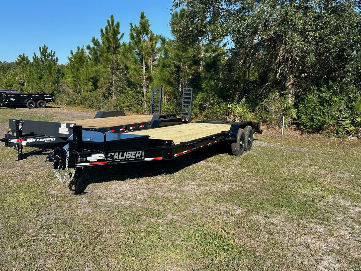 New 2025 Caliber Trailer Mfg 14K 7X24 8" I-Beam Equipment Trailer