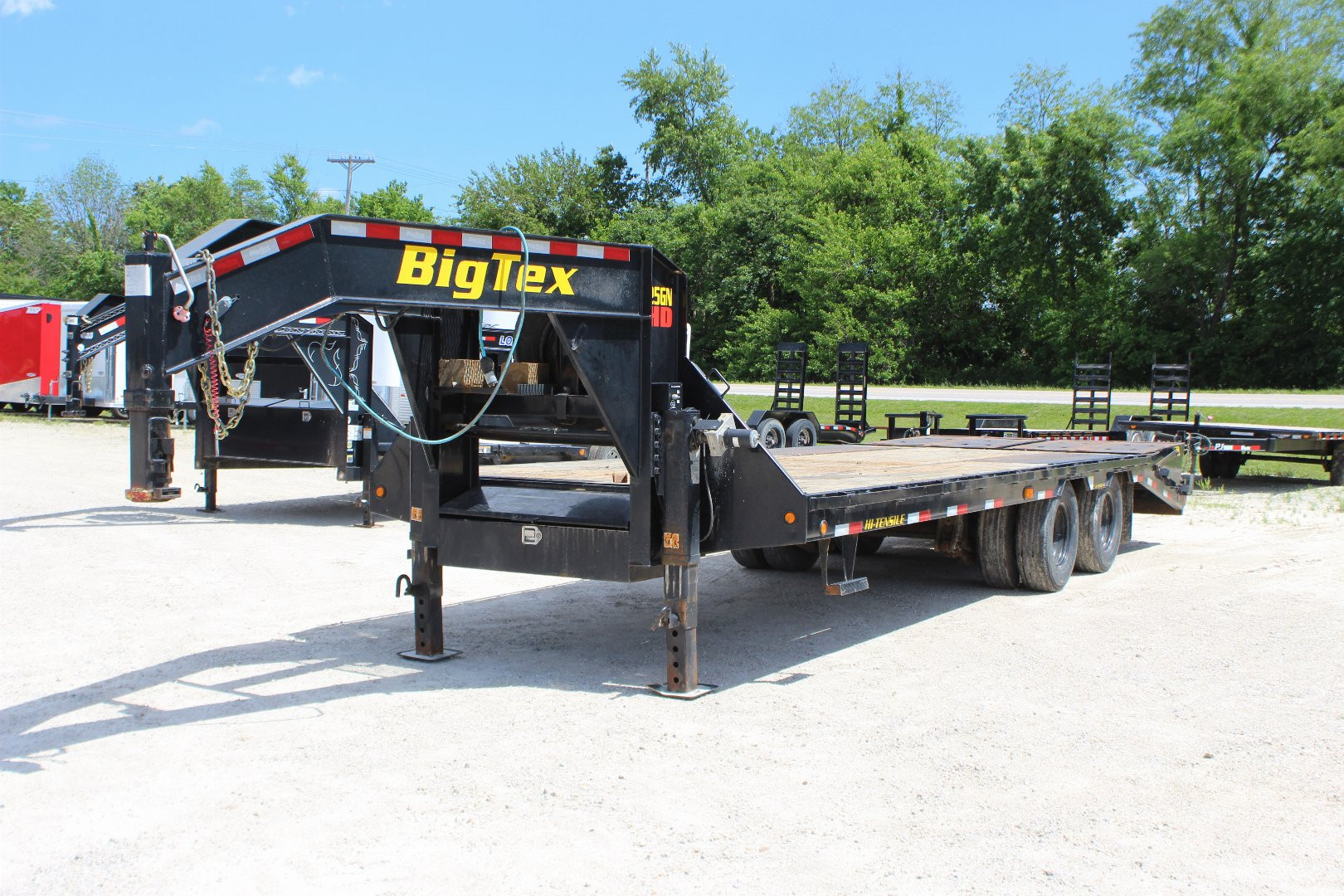Used 2021 Big Tex 25' gooseneck Flatbed Trailer for sale in Versailles, MO