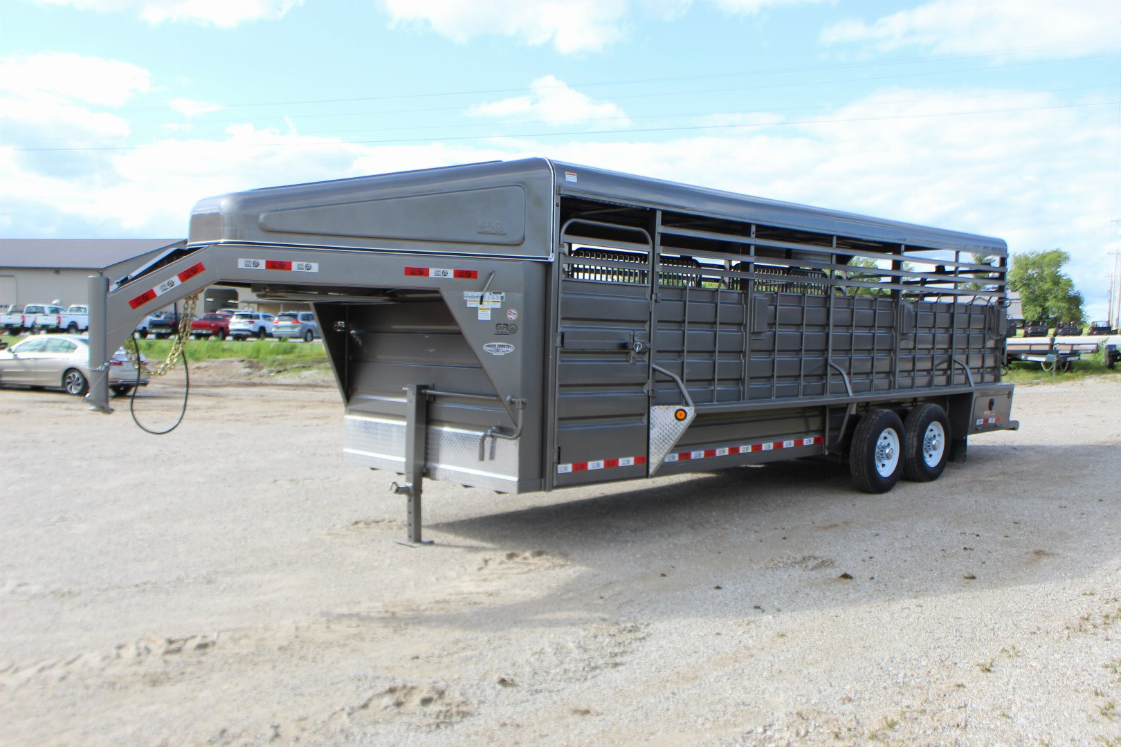 New 2025 GR Trailers 6.8x24 Gooseneck Livestock Trailer