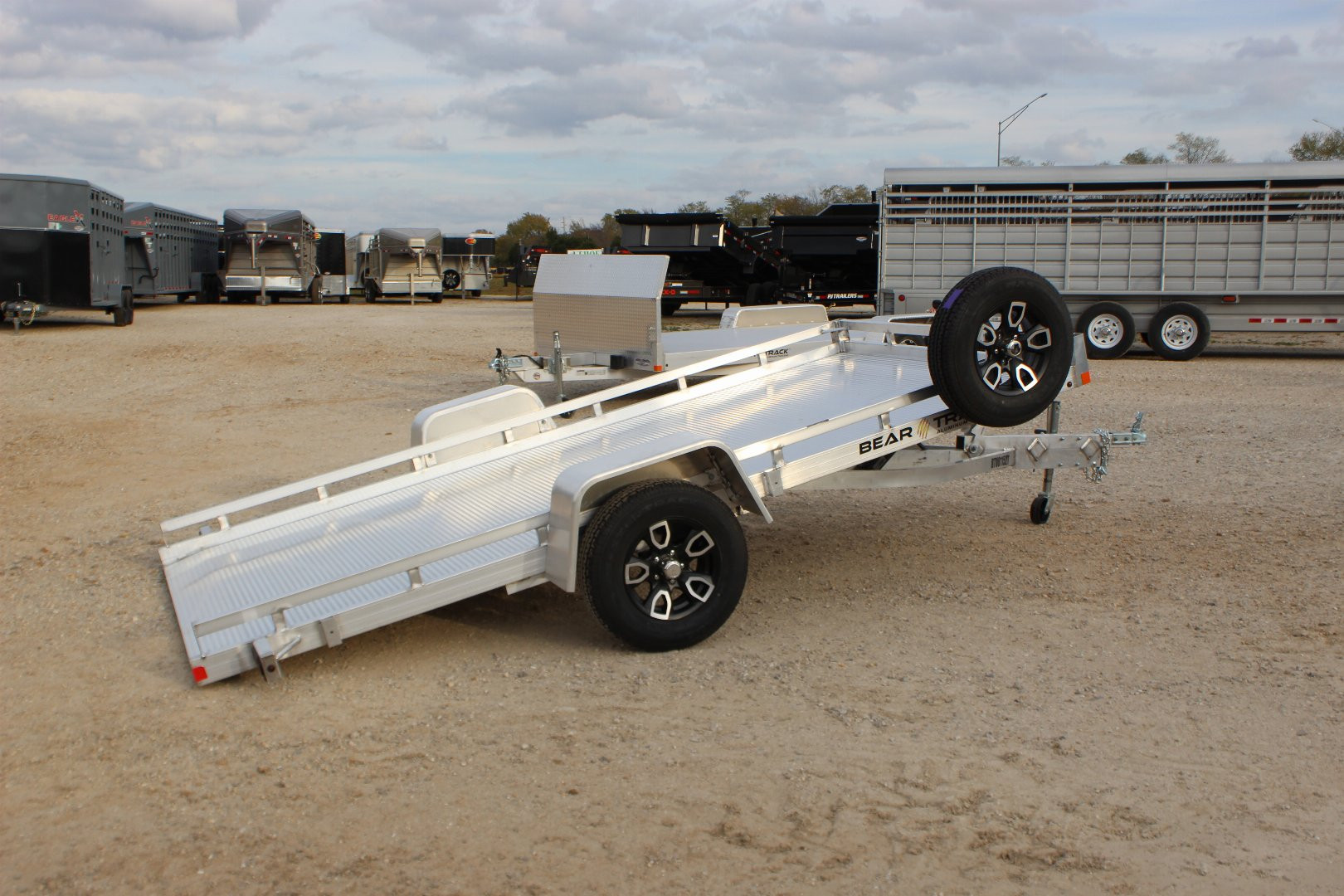 New 2025 BEAR TRACK 13' Aluminum Tilt Utility Trailer